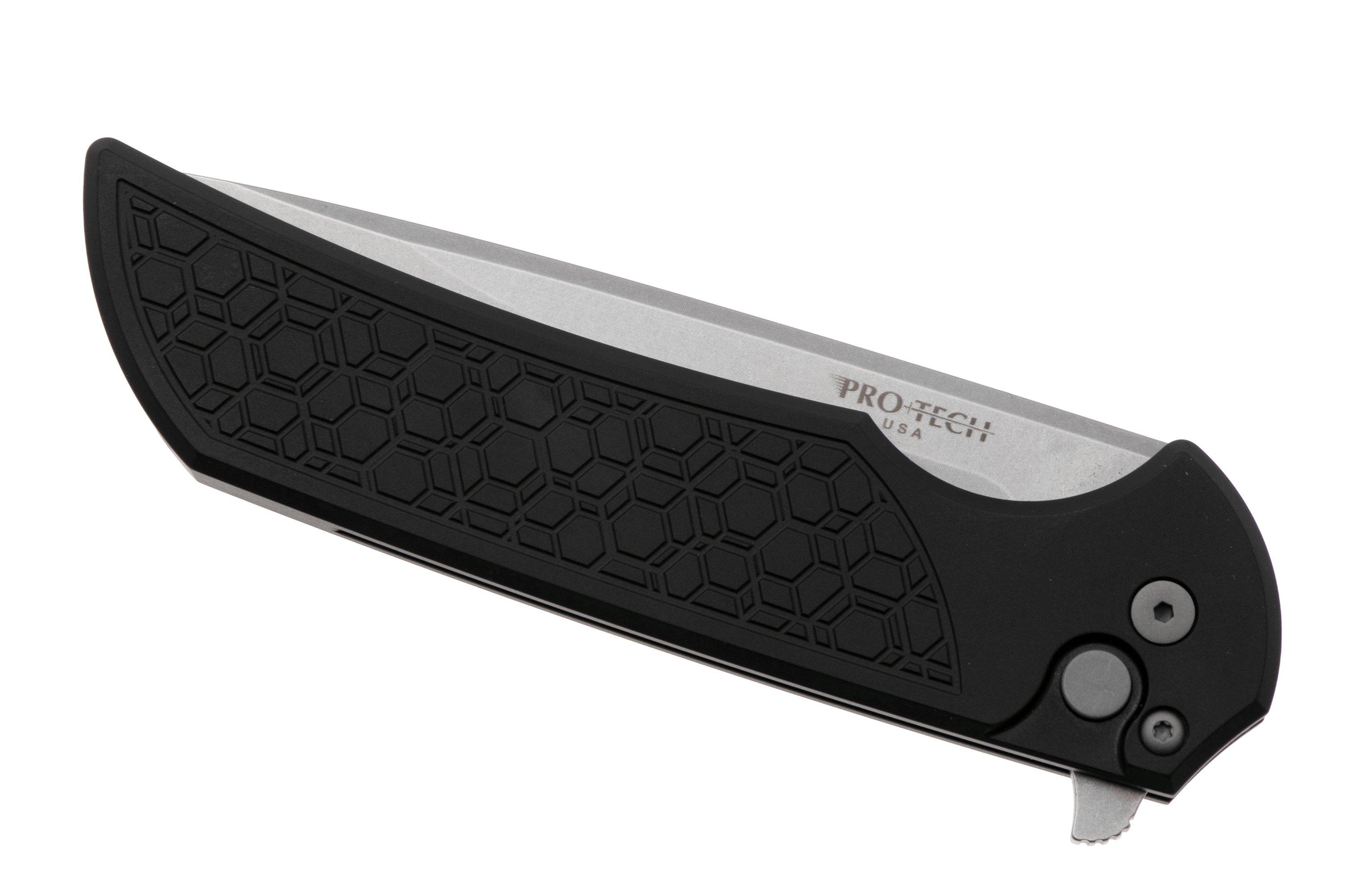 Pro-Tech Mordax MX105-GRIDLOCK, Stonewashed MagnaCut, Black Gridlock ...