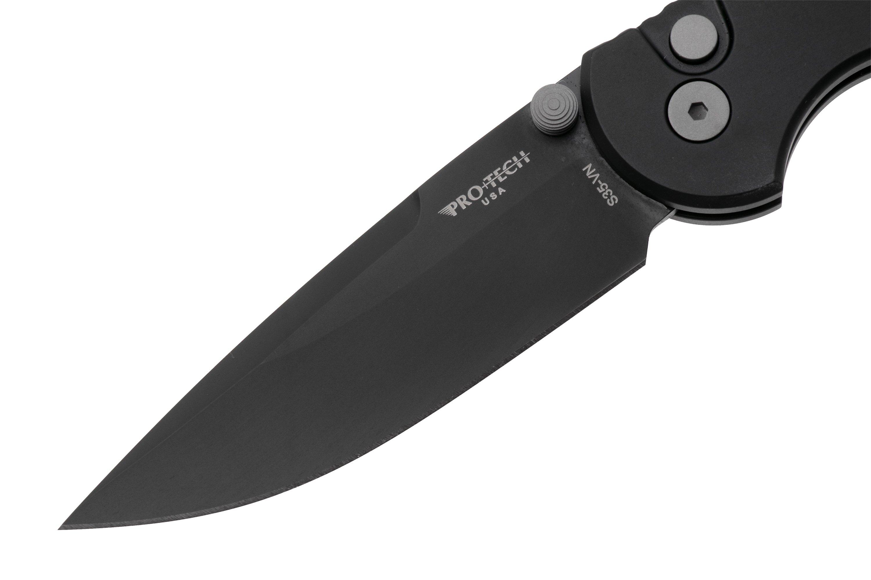 Pro-Tech TR-3 Integrity INT103, Black DLC CPM S35VN, Solid Black Manual ...