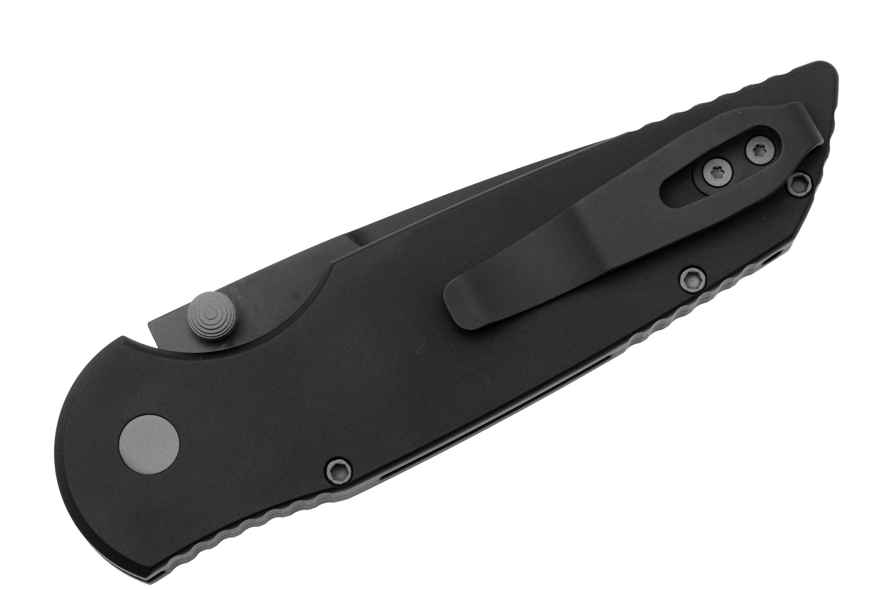 Pro-Tech TR-3 Integrity INT103, Black DLC CPM S35VN, Solid Black Manual ...