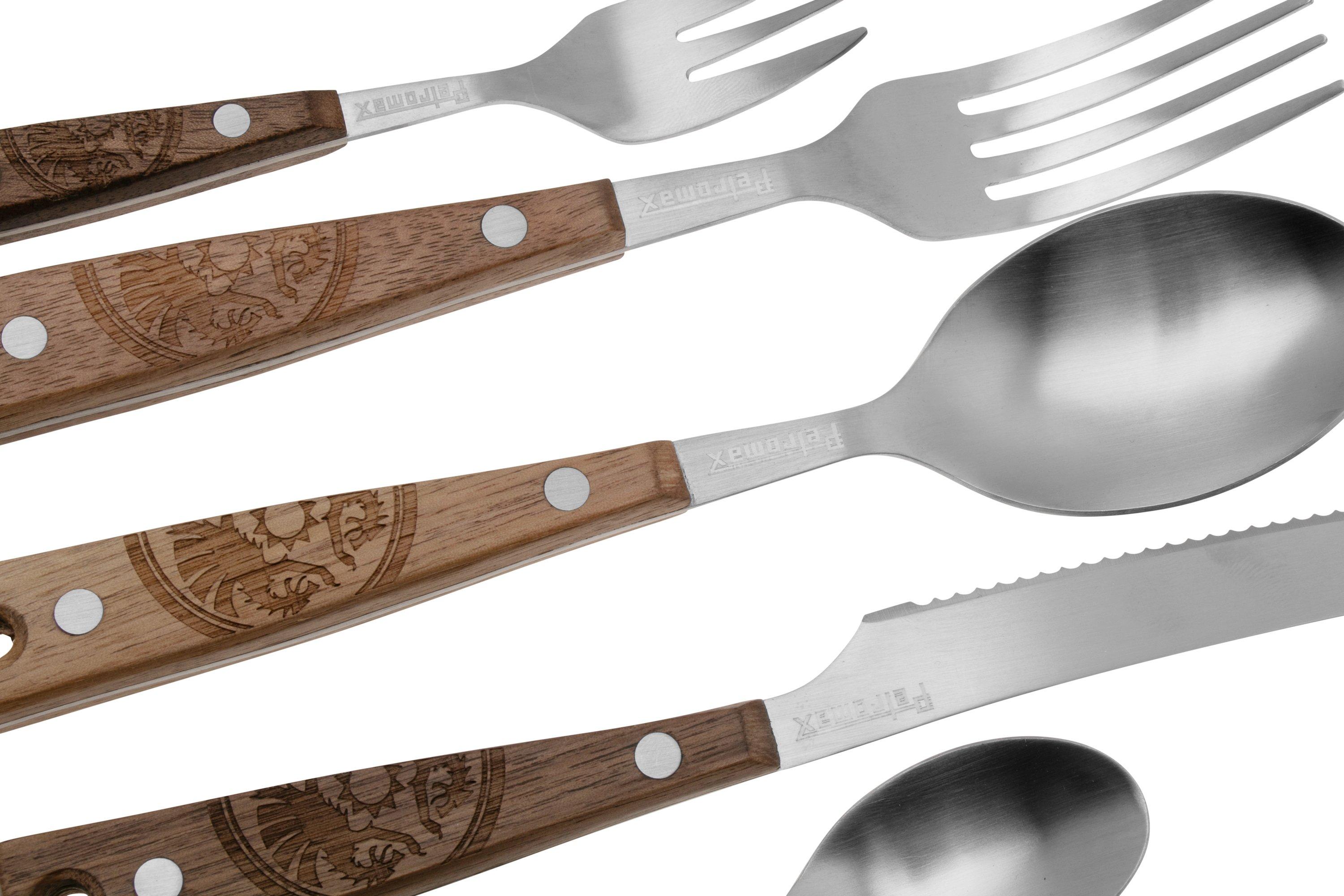 Petromax Camping Cutlery Set, 5-teiliges Besteckset | Günstiger shoppen ...