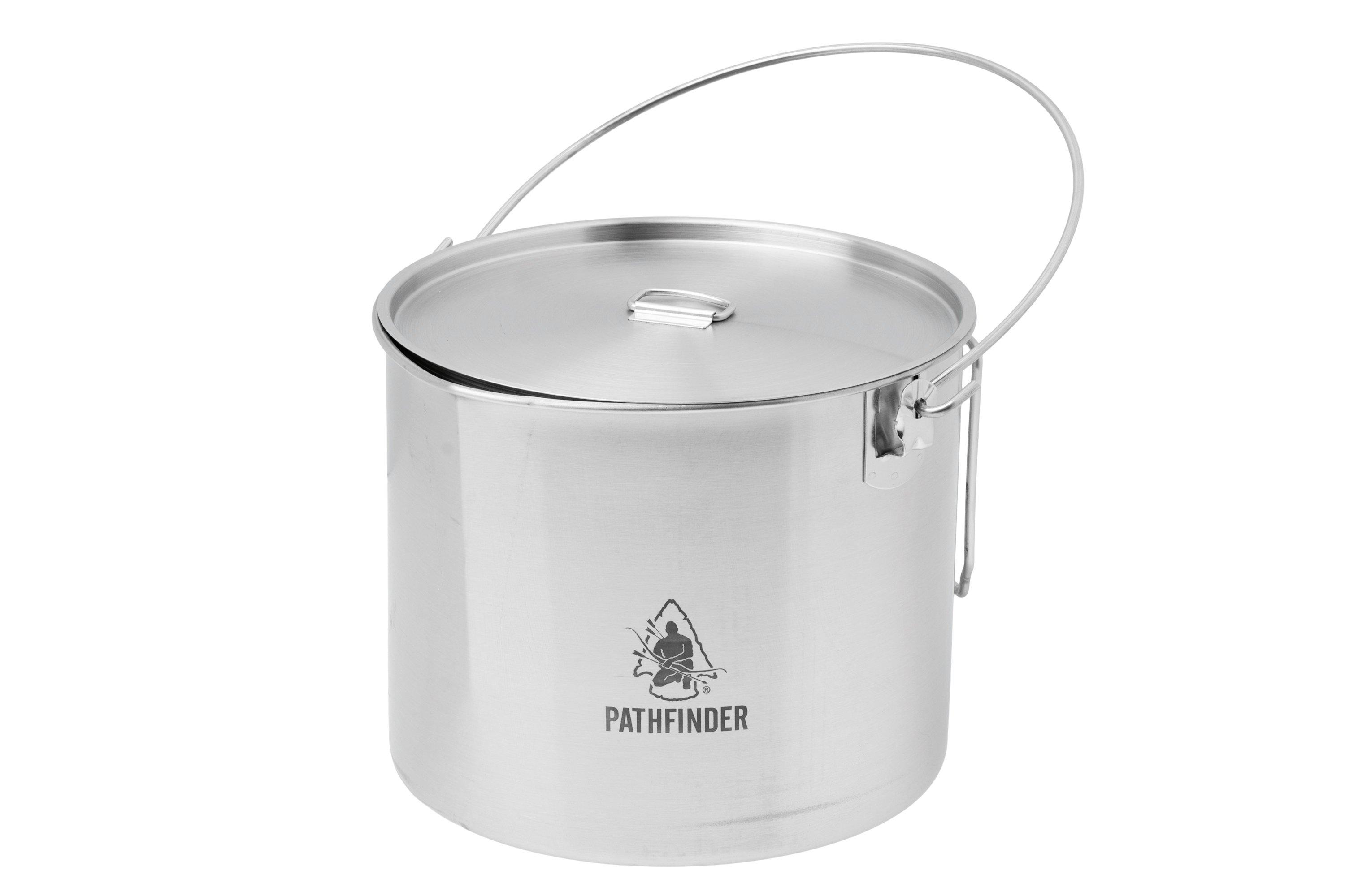 Pathfinder 120oz. Bush Pot And Lid PTH065 Stainless Steel, cooking pot ...