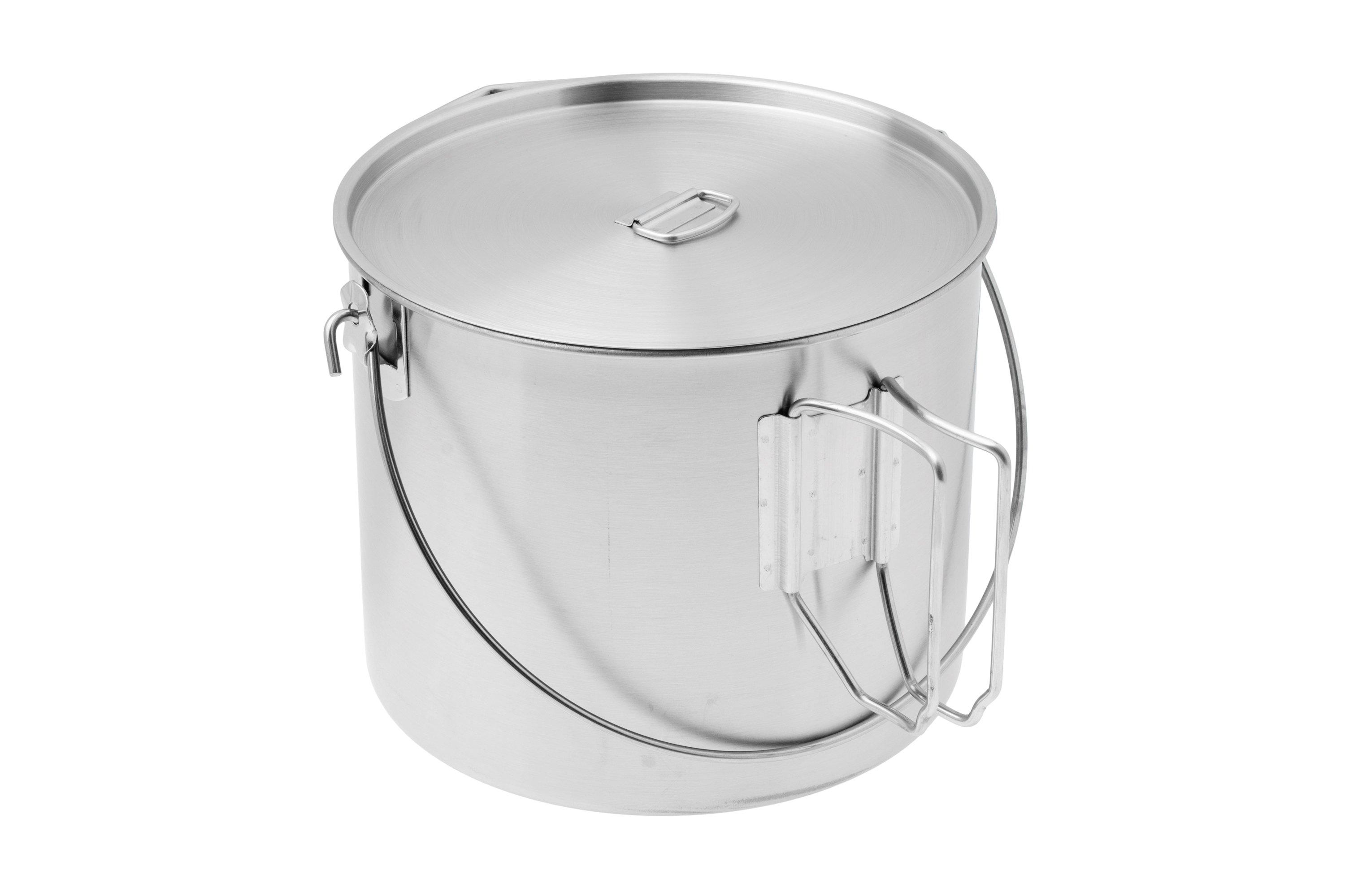Pathfinder 120oz. Bush Pot And Lid PTH065 Stainless Steel, cooking pot ...