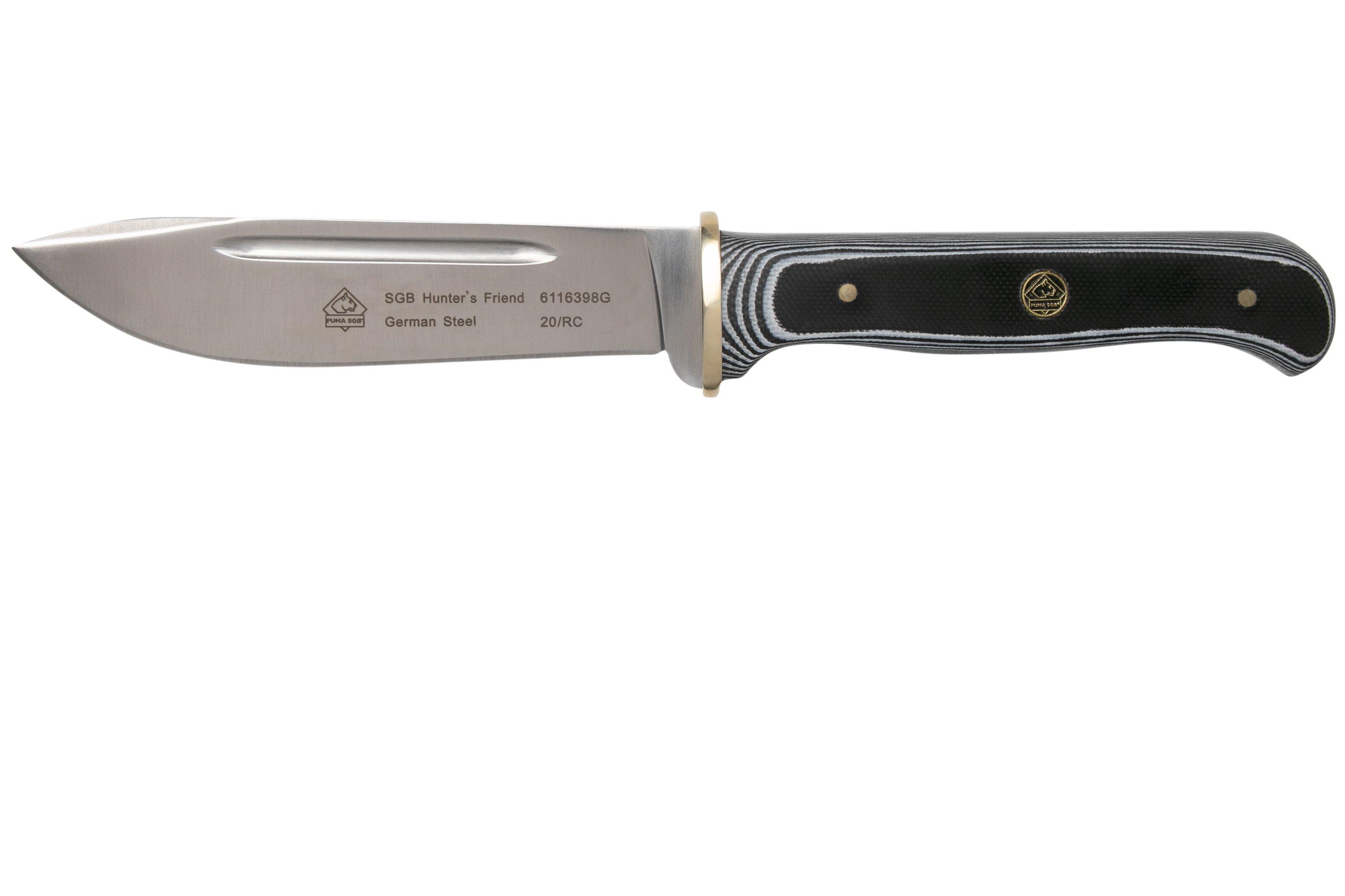 PUMA SGB Hunters Friend, Black G10 6116398G hunting knife ...