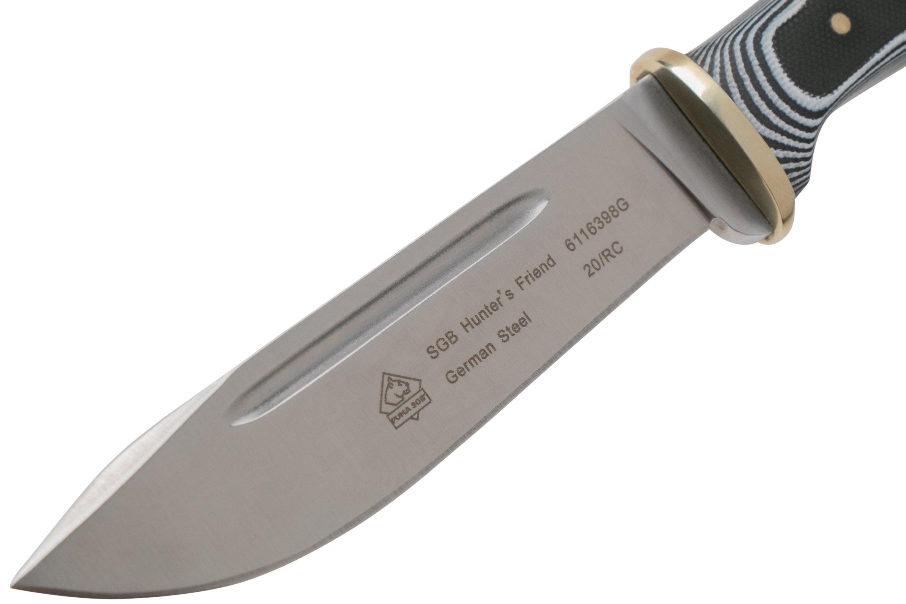 PUMA SGB Hunters Friend, Black G10 6116398G hunting knife ...