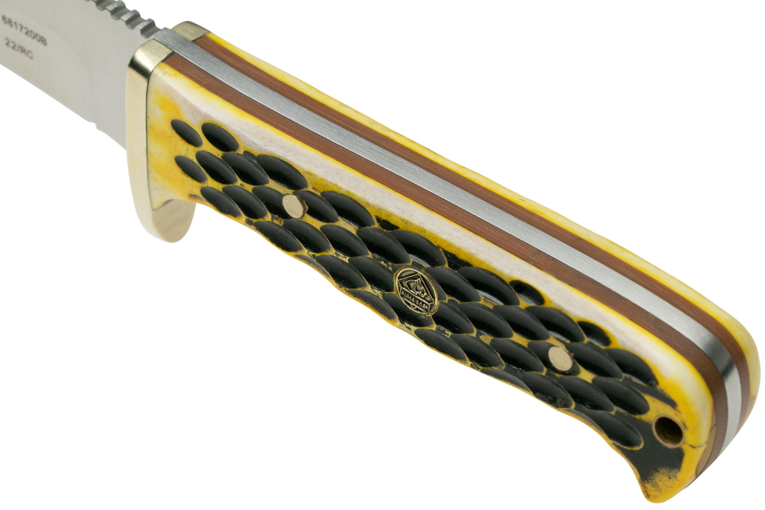 PUMA SGB Buffalo Hunter, Jigged Bone 6817200B hunting knife ...
