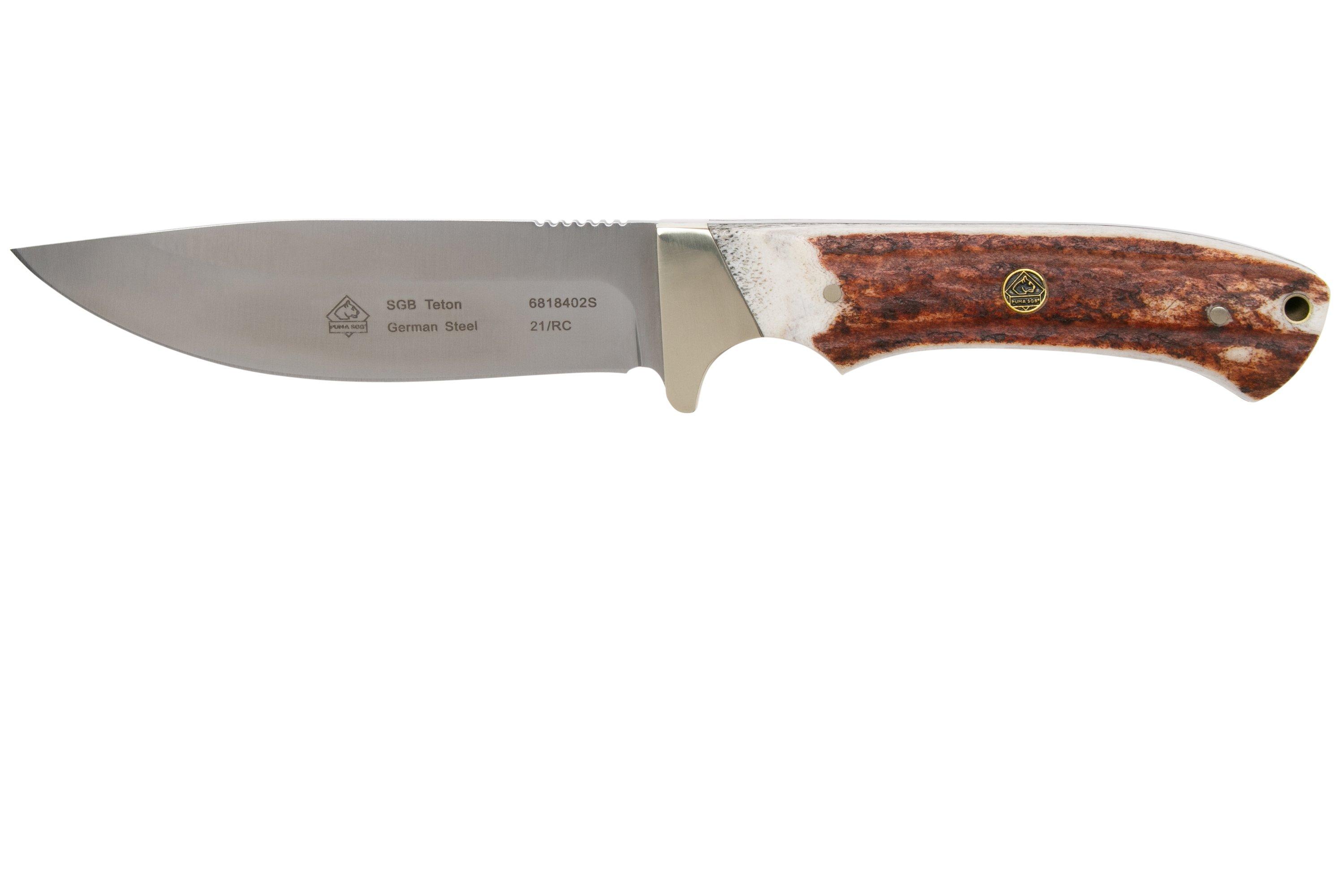 PUMA SGB Teton, Stag 6818402S hunting knife | Advantageously shopping ...