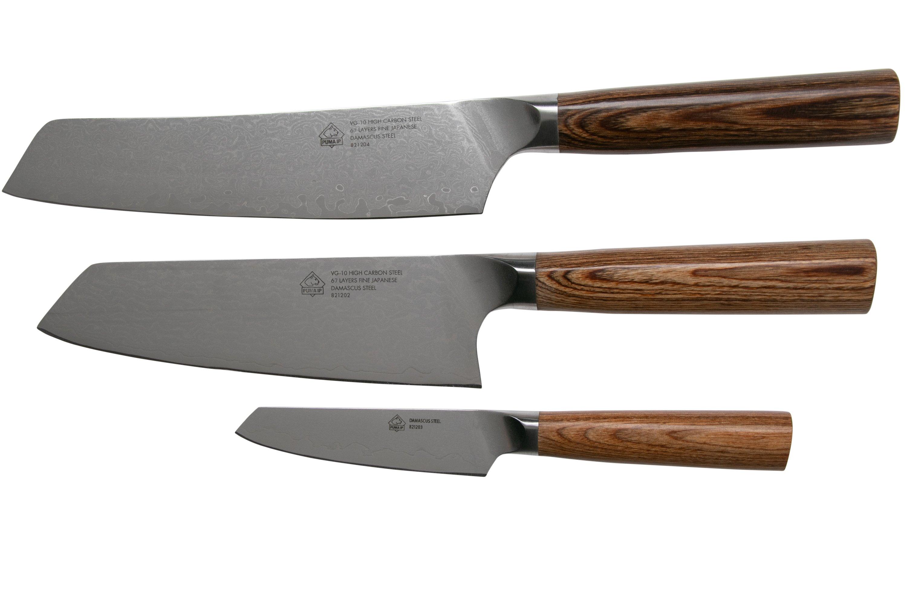 PUMA IP Chef, Santoku, Paring knife, 821209, 3-piece knife set ...