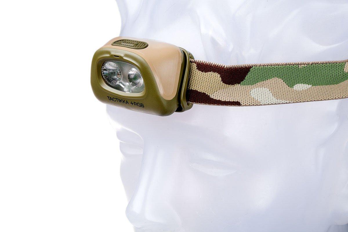 Petzl Tactikka +RGB E89ABB head torch, camouflage | Advantageously ...
