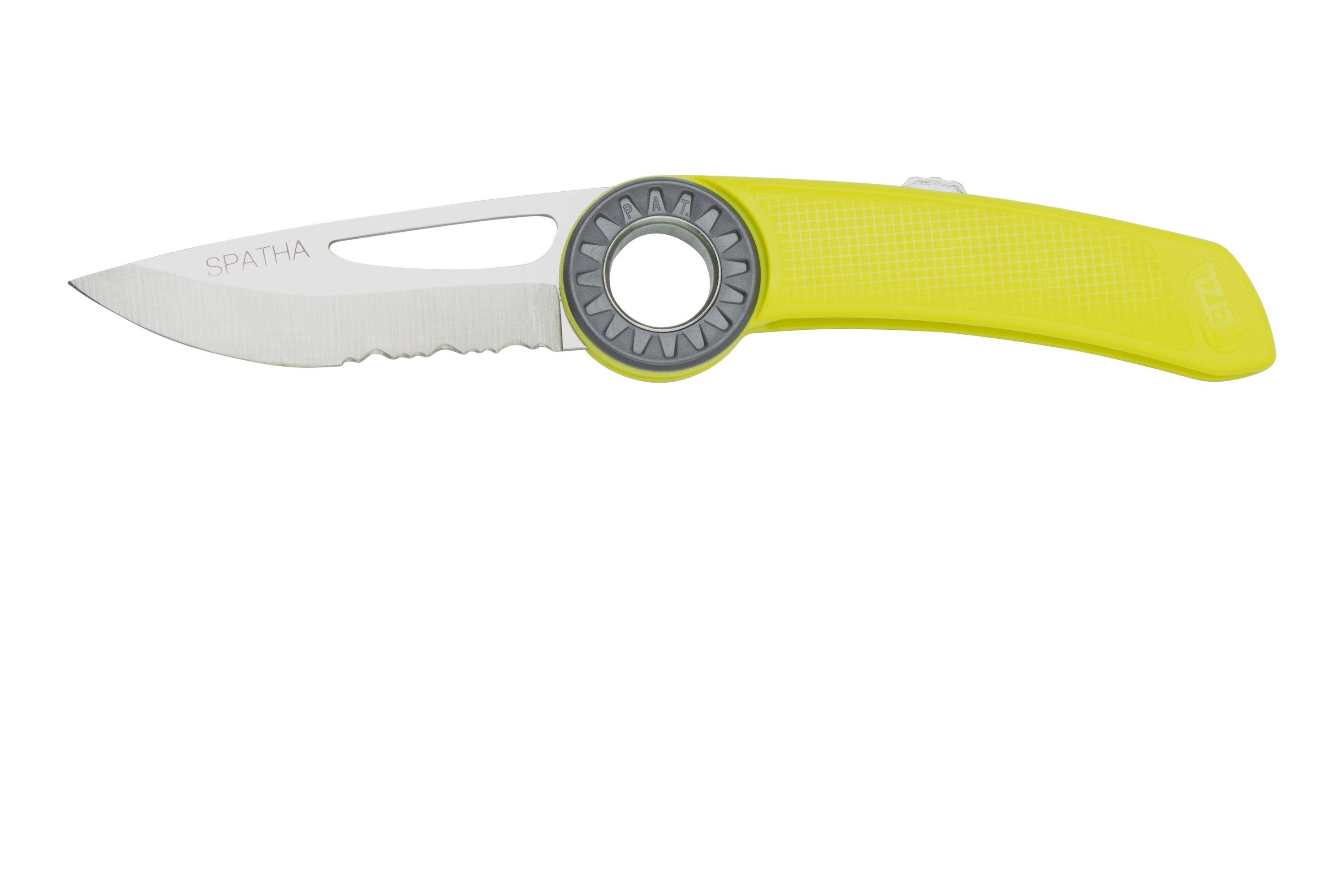 Petzl S92AY Spatha knife Yellow with carabiner hole | Voordelig kopen ...