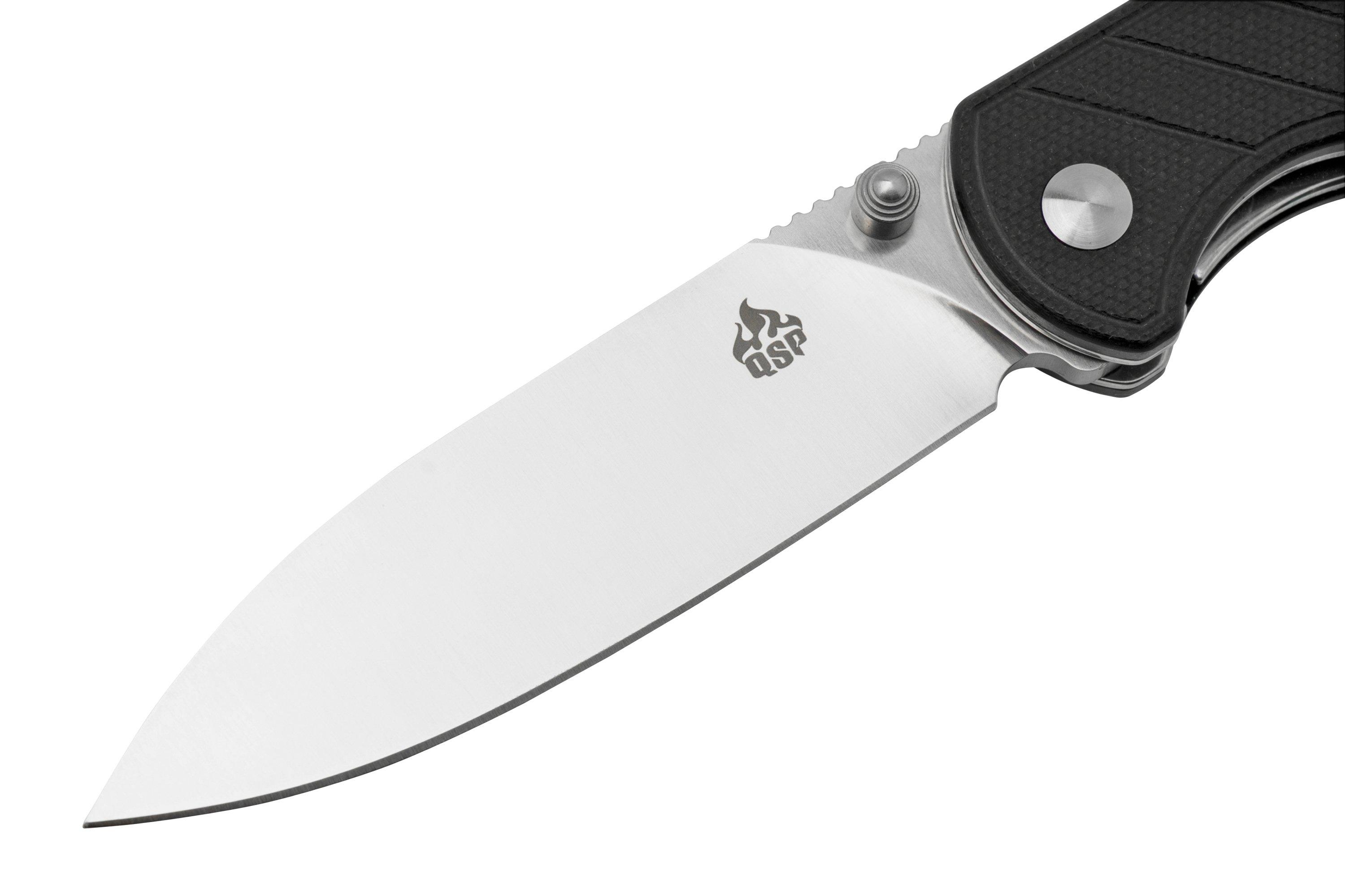 QSP Knife Parrot V2 QS102-A Black G10, pocket knife | Advantageously ...