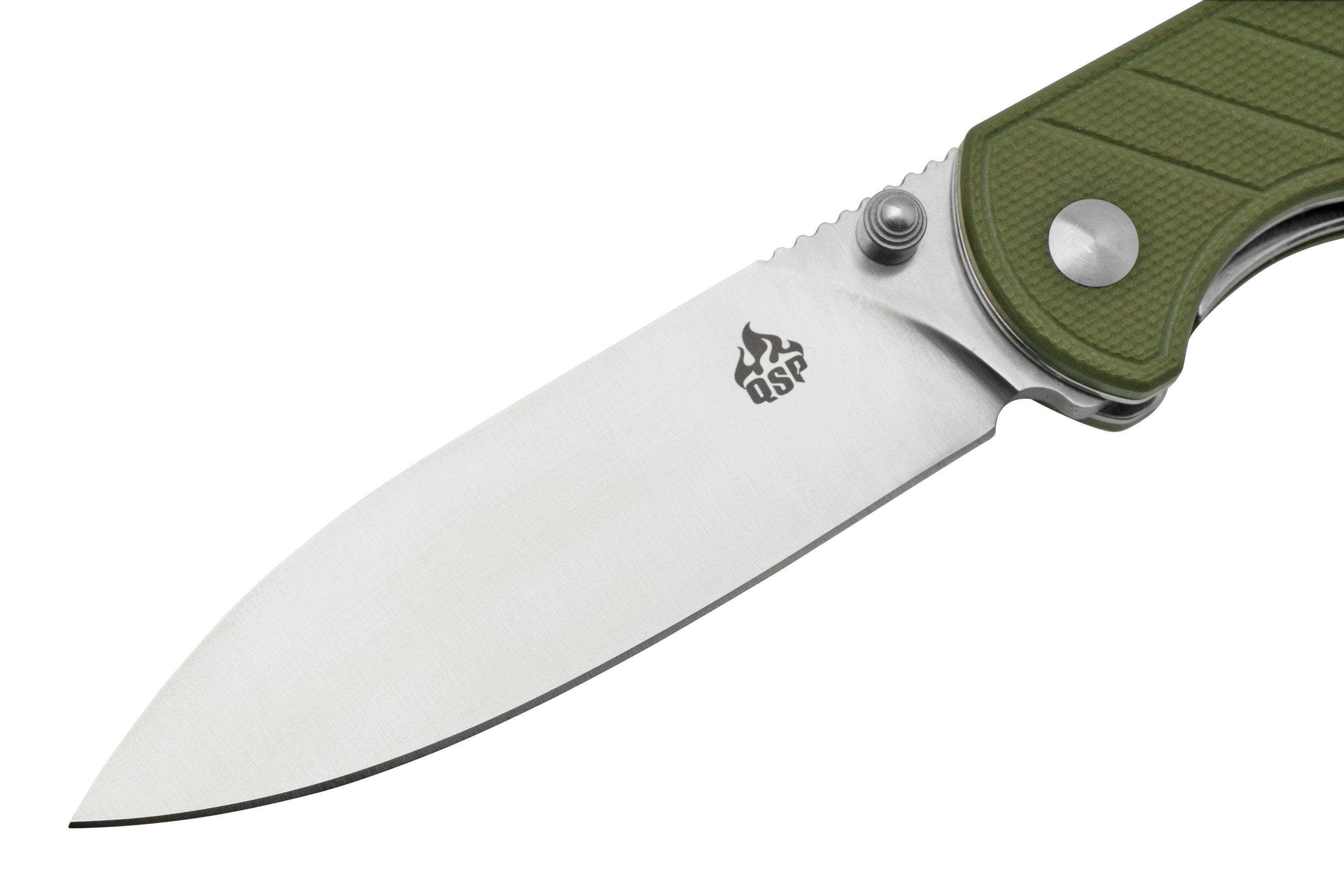 QSP Knife Parrot QS102-B OD Green G10, pocket knife | Advantageously ...