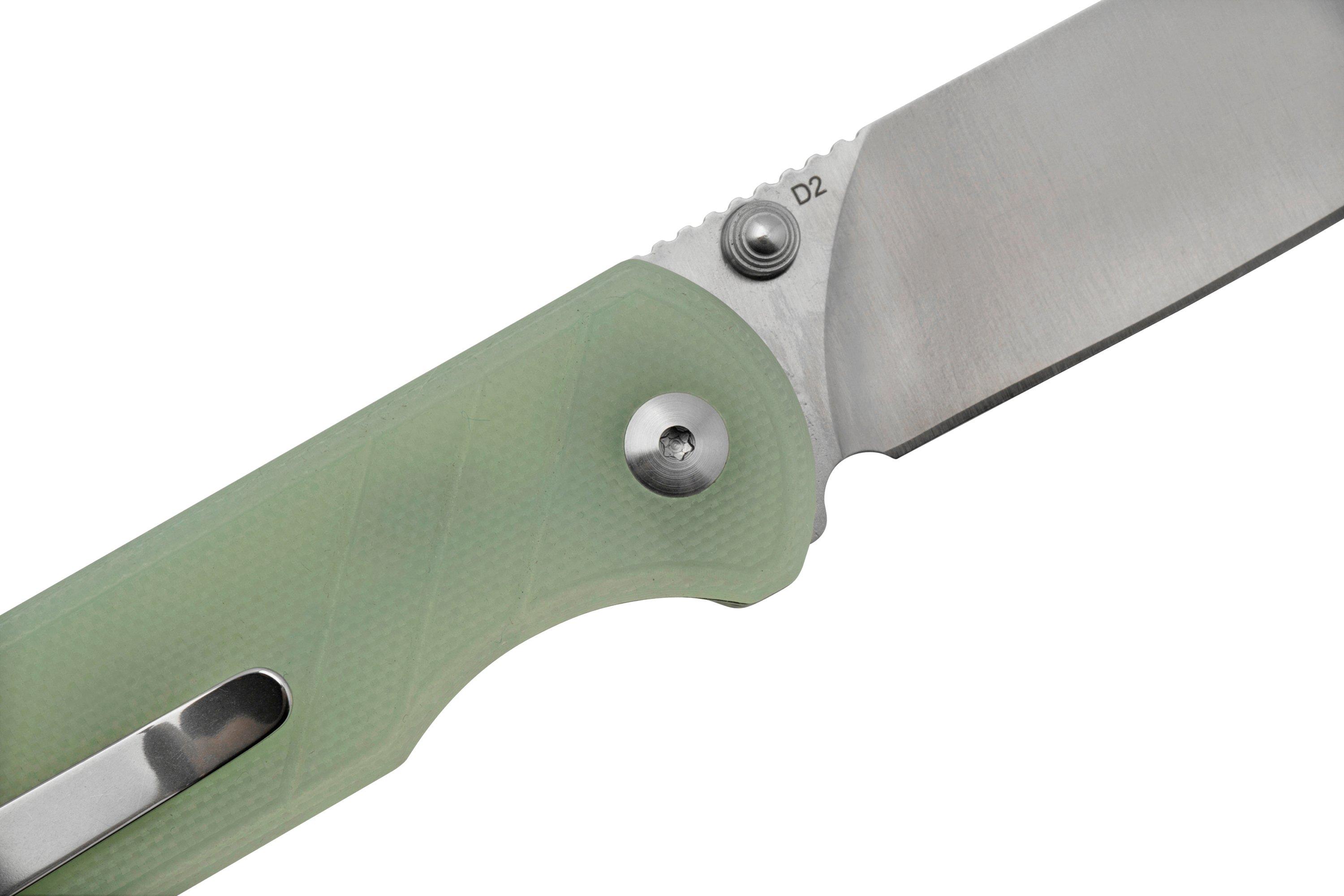 QSP Knife Parrot V2 QS102-C Jade G10, pocket knife | Advantageously shopping at Knivesandtools.co.uk