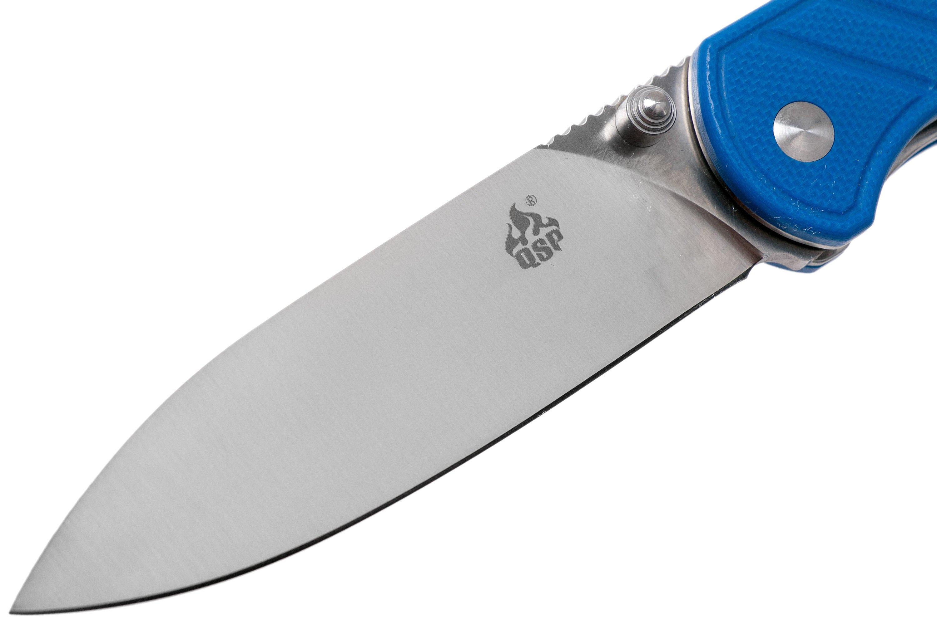 QSP Knife Parrot QS102-D Blue G10, pocket knife | Advantageously ...