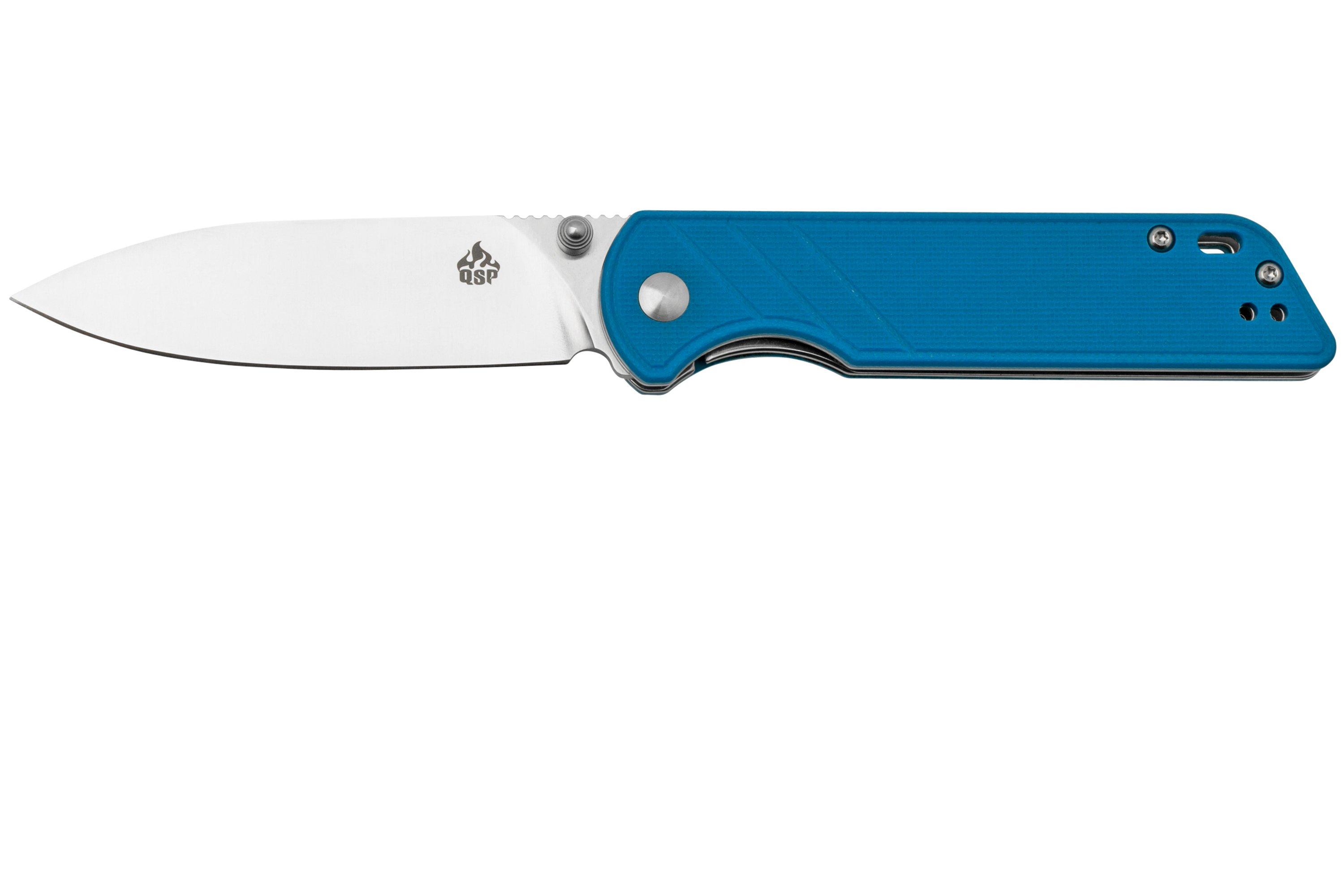QSP Knife Parrot V2 QS102-D Blue G10, pocket knife | Advantageously ...