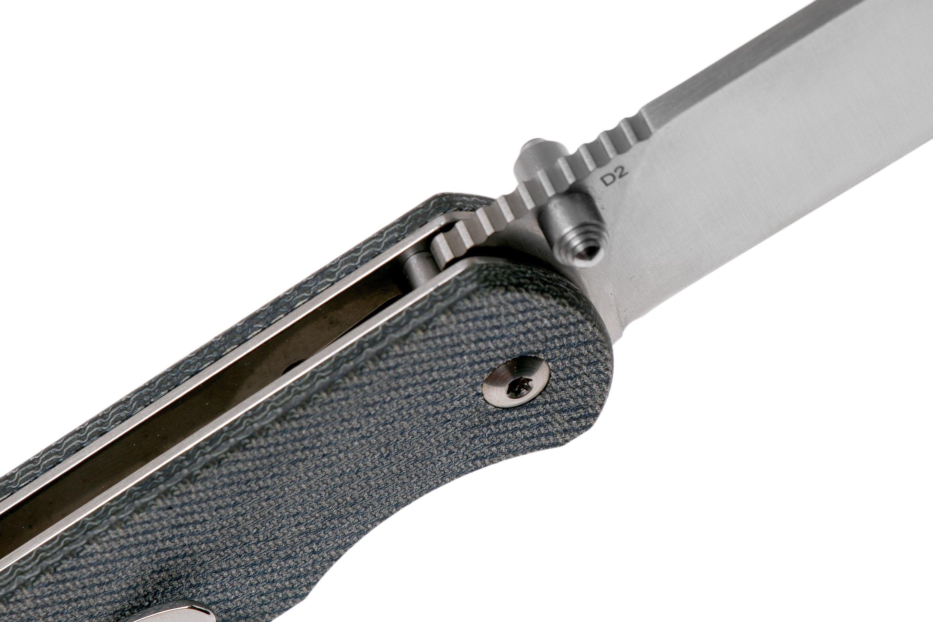 QSP Knife Parrot QS102-F Denim Micarta, pocket knife | Advantageously ...