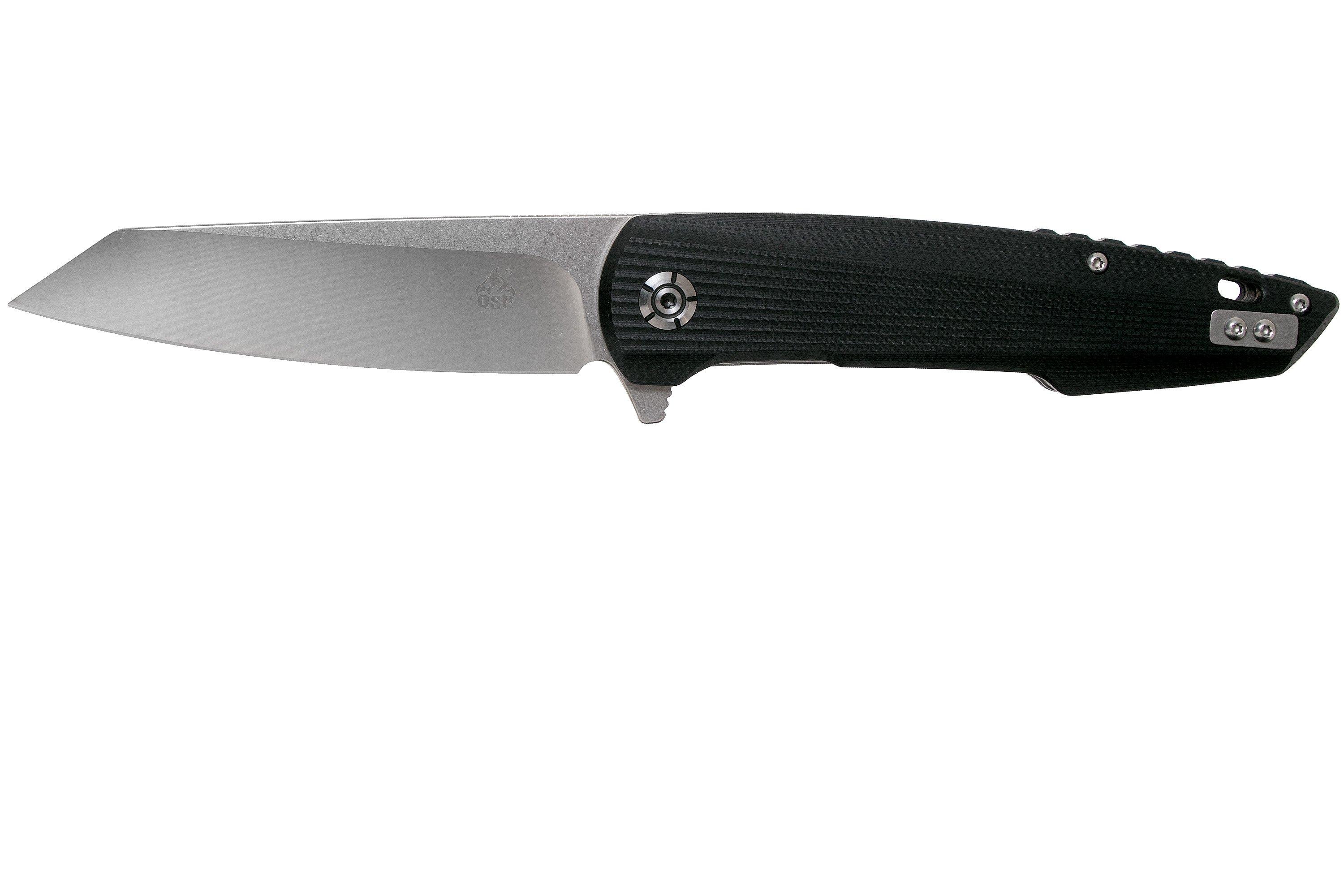 QSP Knife Phoenix QS108-C Black G10 pocket knife | Advantageously ...