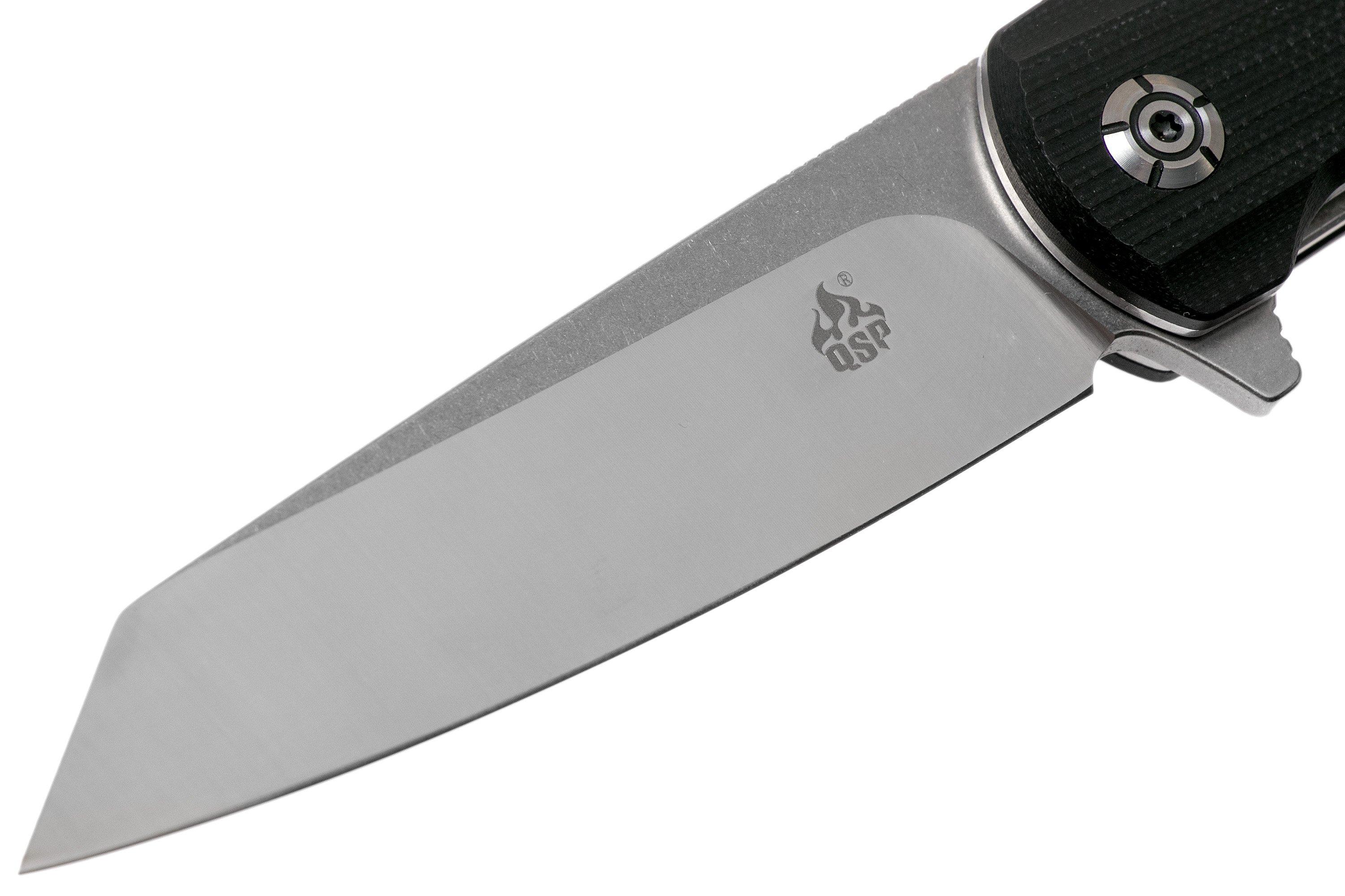 QSP Knife Phoenix QS108-C Black G10 pocket knife | Advantageously ...