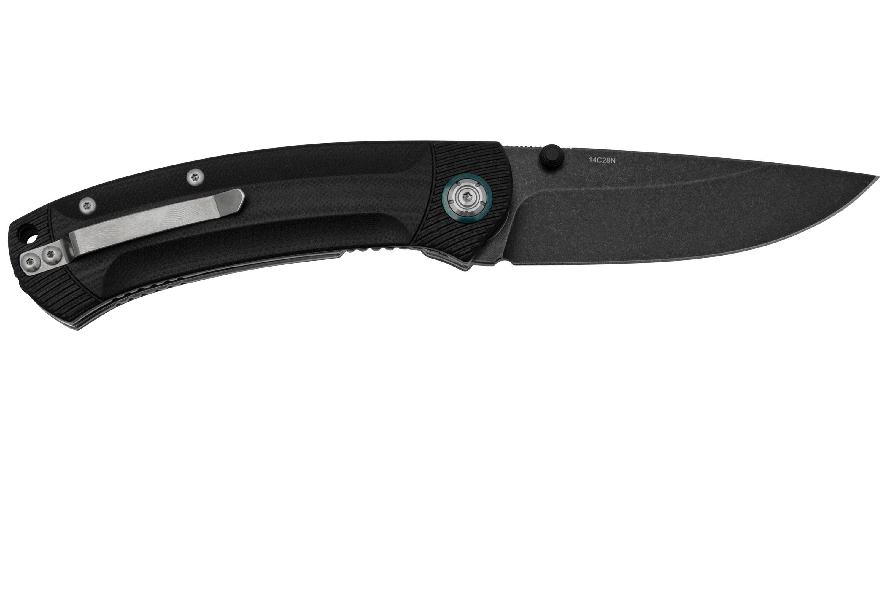 QSP Knife Copperhead QS109-A2, Blackwashed, Black G-10, Taschenmesser ...
