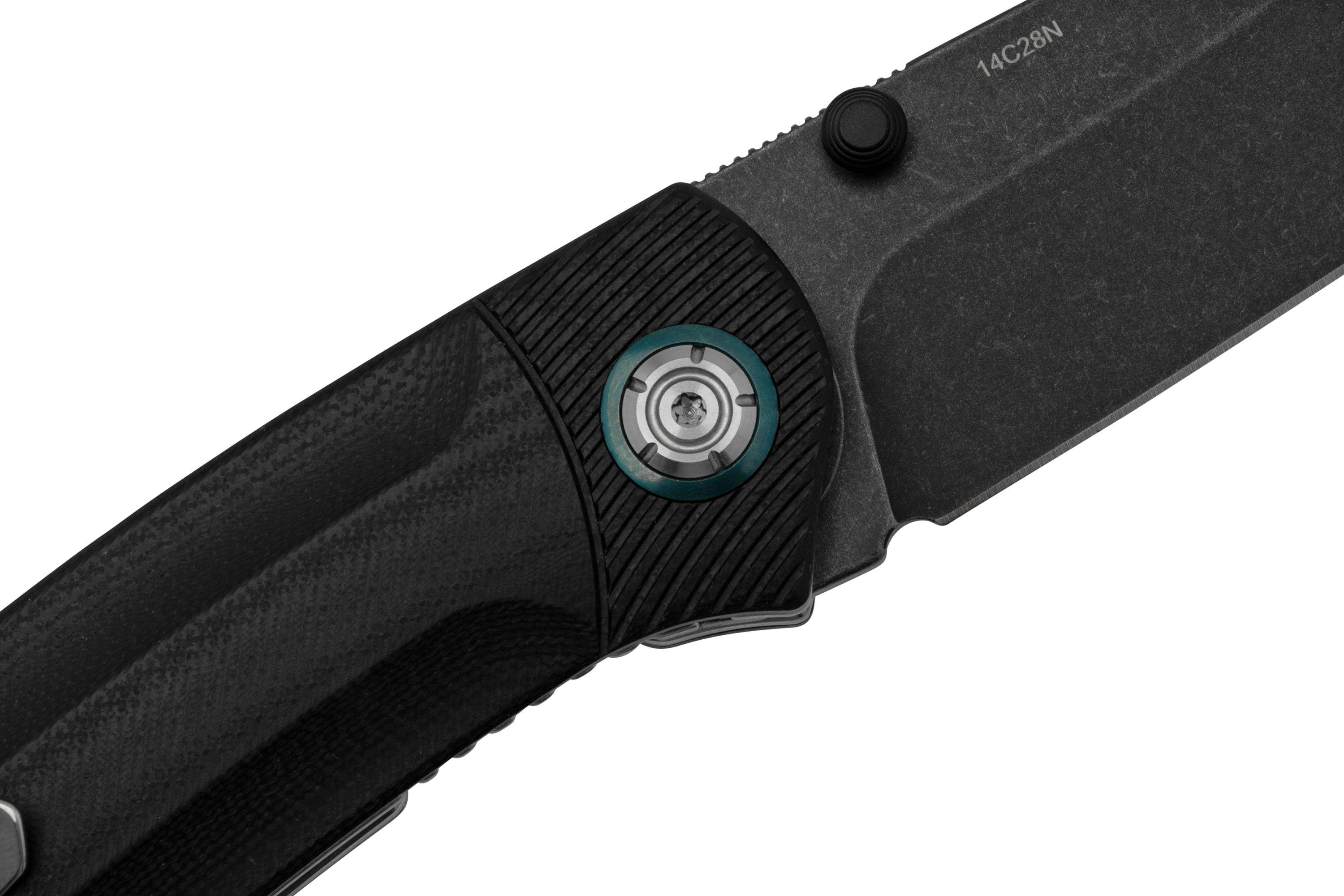 QSP Knife Copperhead QS109-A2, Blackwashed, Black G-10, pocket knife ...