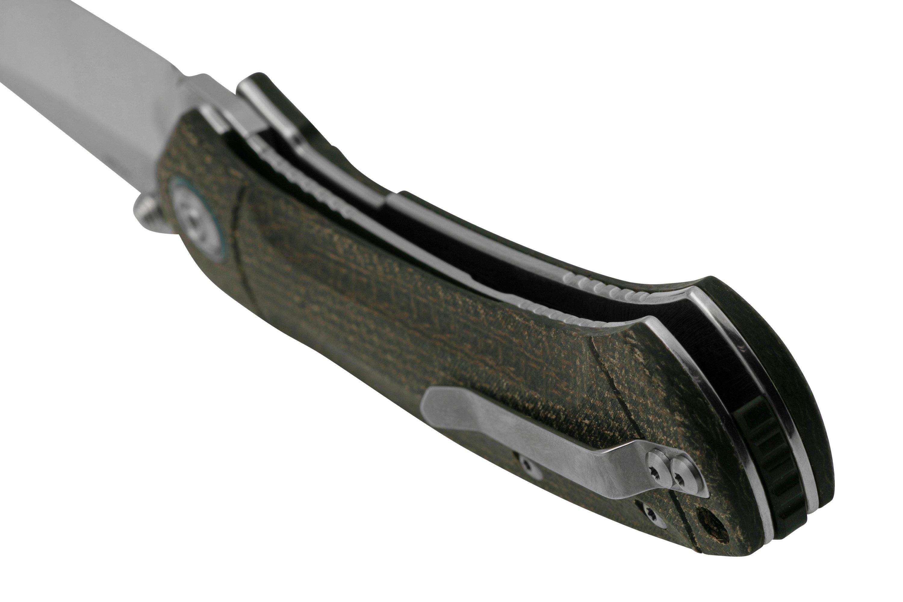 QSP Knife Copperhead QS109-C1, Stonewashed Satin, Brown Micarta ...