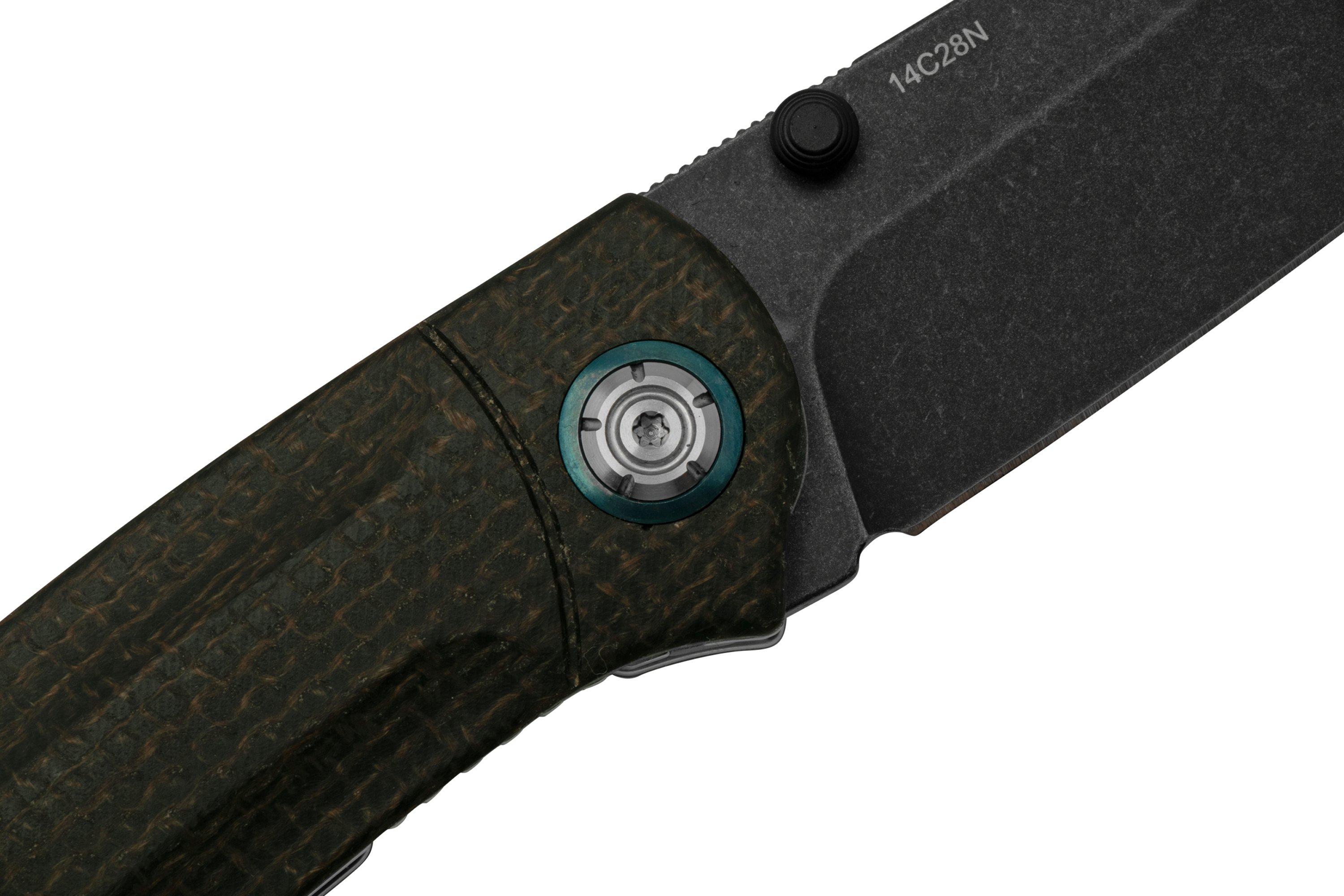 QSP Knife Copperhead QS109-C2, Blackwashed, Brown Micarta, pocket knife ...