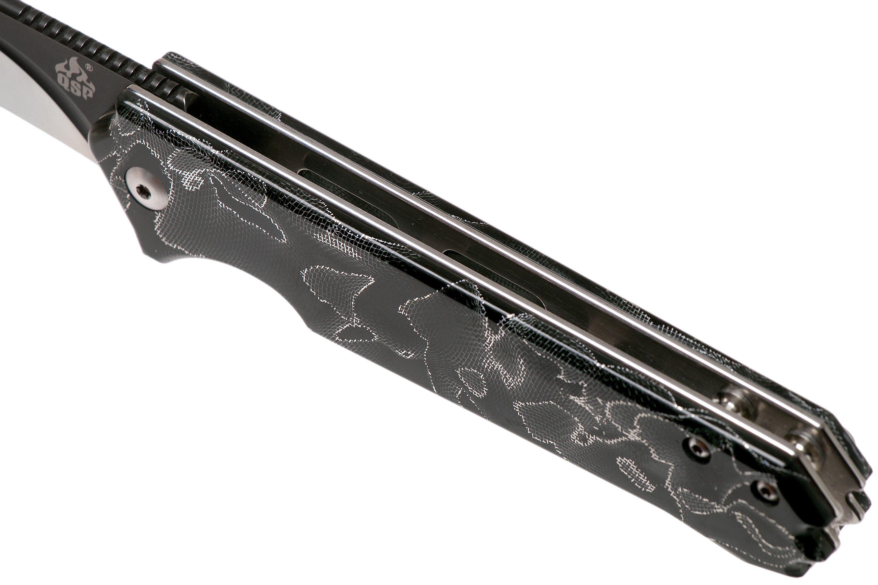 QSP Knife Mamba Premium QS111-C Raffir Alume pocket knife ...