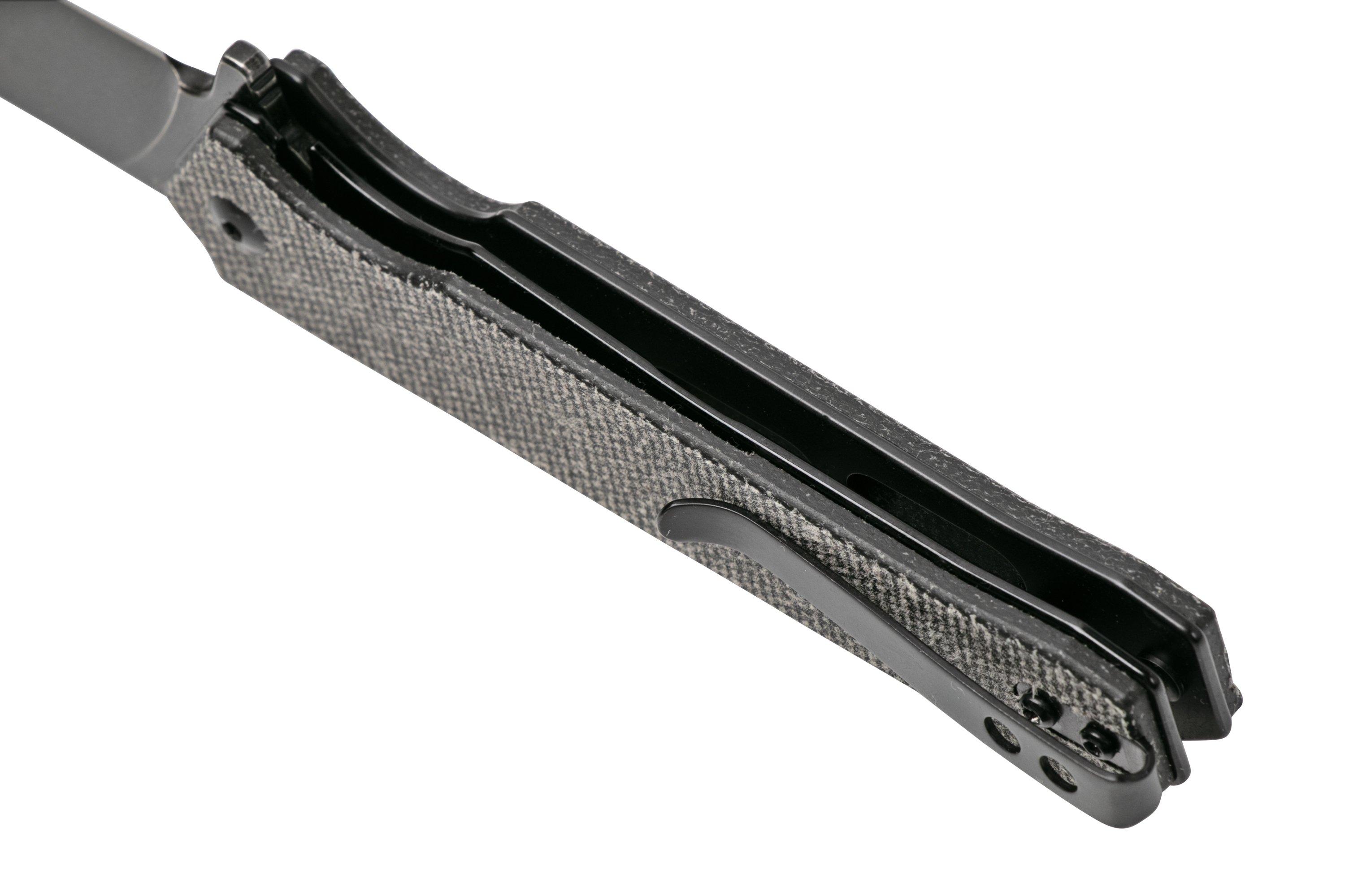 QSP Knife Mamba V2 QS111-G2 Blackwashed, Black Micarta navalha | Compras vantajosas em ...