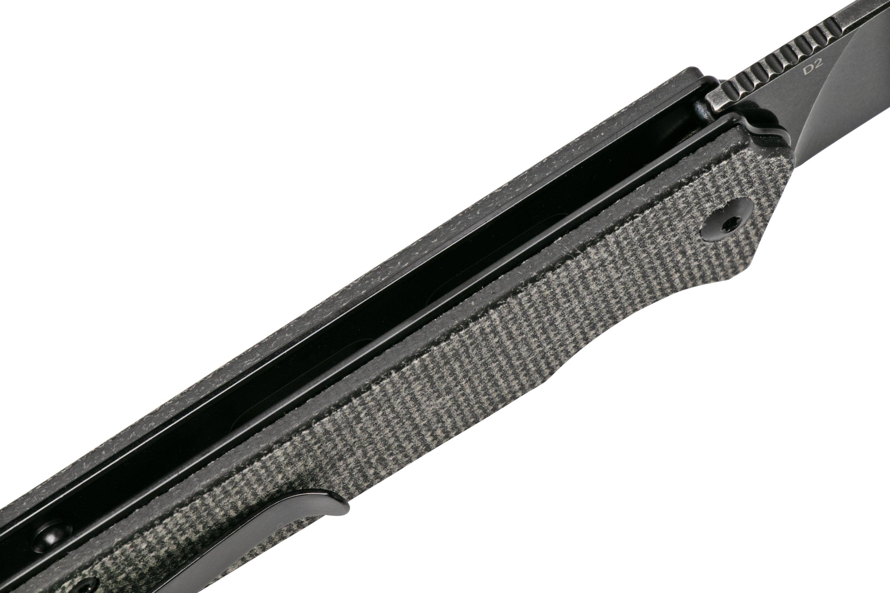 QSP Knife Mamba V2 QS111-G2 Blackwashed, Black Micarta navalha | Compras vantajosas em ...