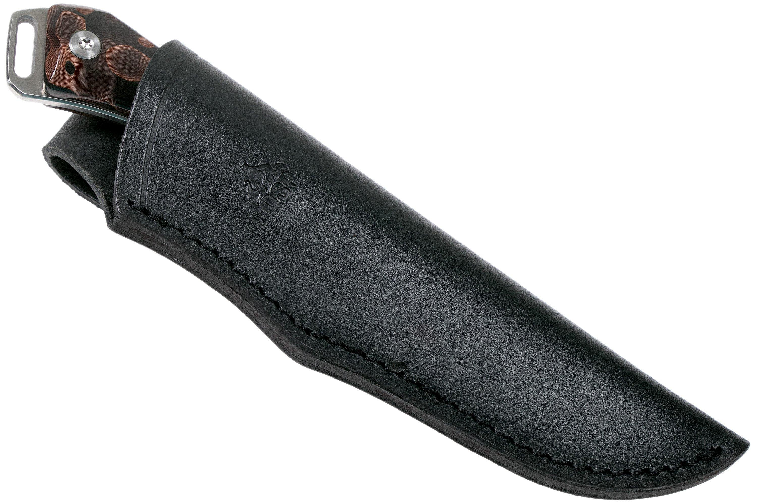 QSP Knife Workaholic QS124-C SK03 Raffir Noble Bronze Moon fixed knife ...