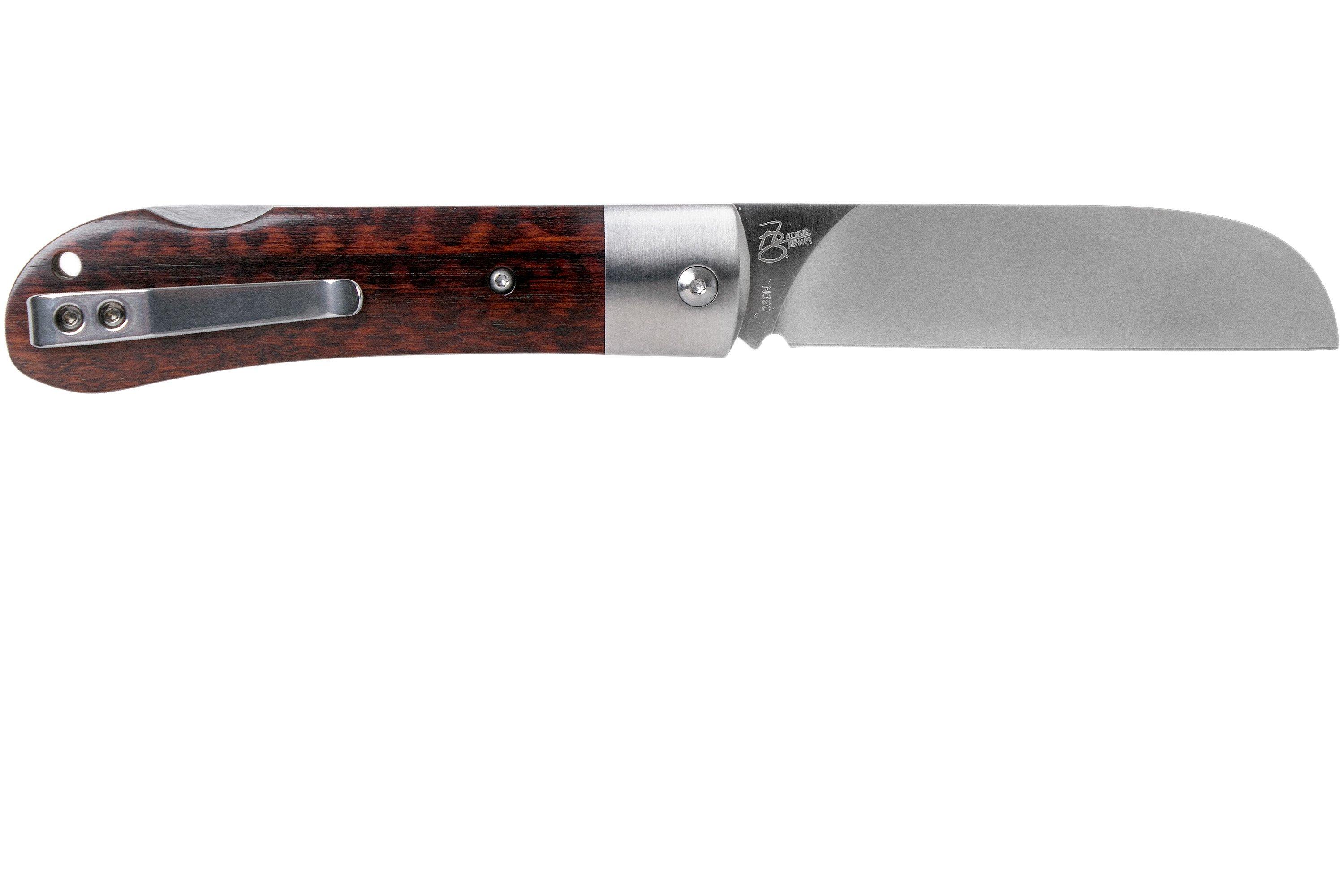 QSP Knife Worker QS128-C Wood Handle pocket knife, Arthur Brehm design ...