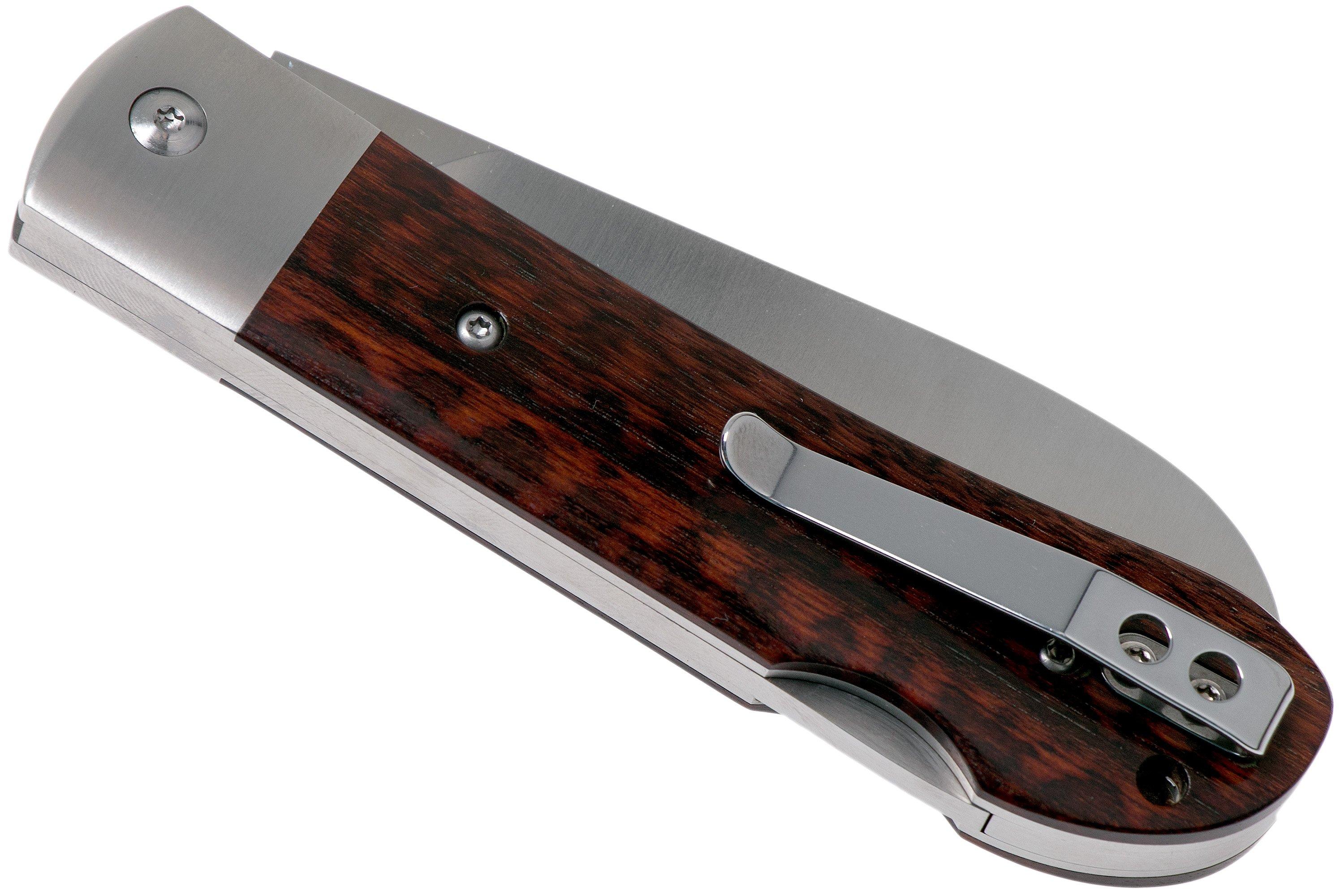 QSP Knife Worker QS128-C Wood Handle pocket knife, Arthur Brehm design ...