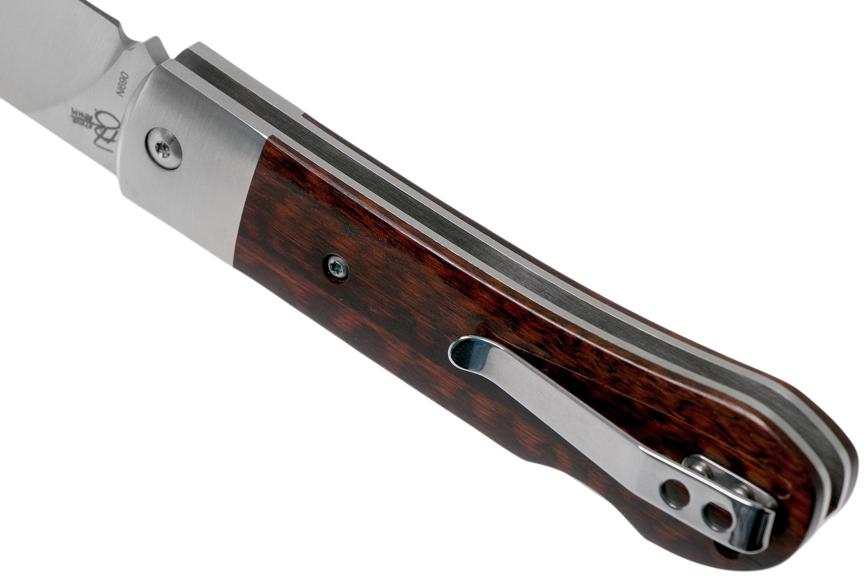 QSP Knife Worker QS128-C Wood Handle pocket knife, Arthur Brehm design ...