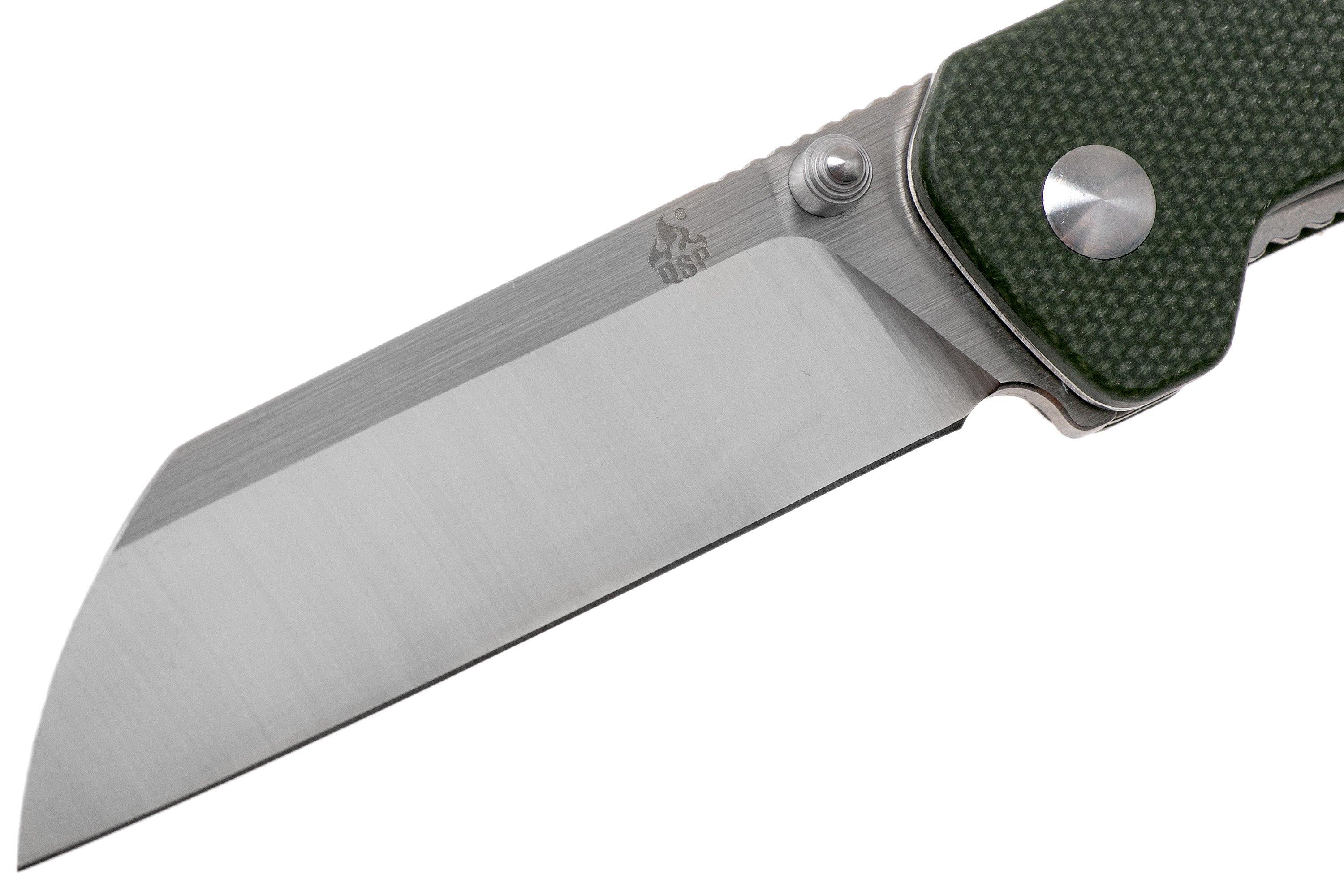QSP Knife Penguin QS130-C Green Micarta, zakmes | Voordelig kopen bij ...