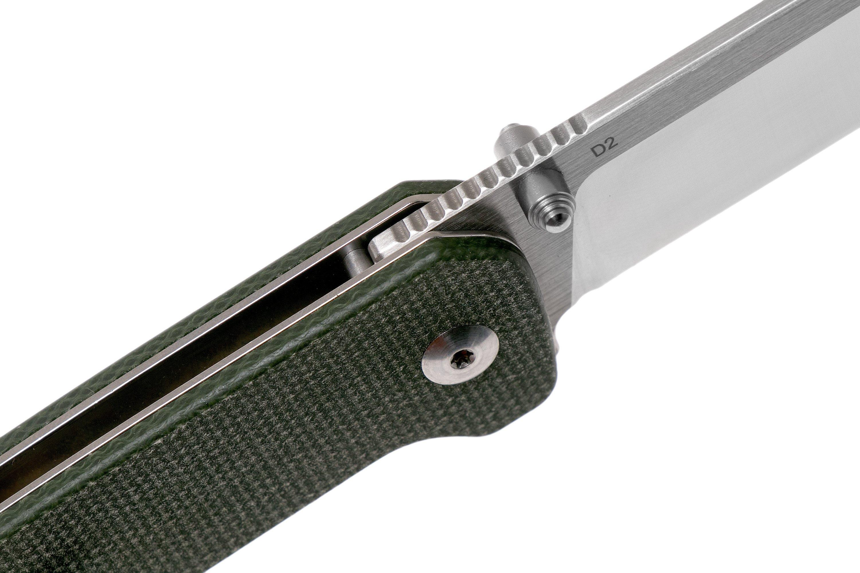QSP Knife Penguin QS130-C Green Micarta, navalha | Compras vantajosas ...