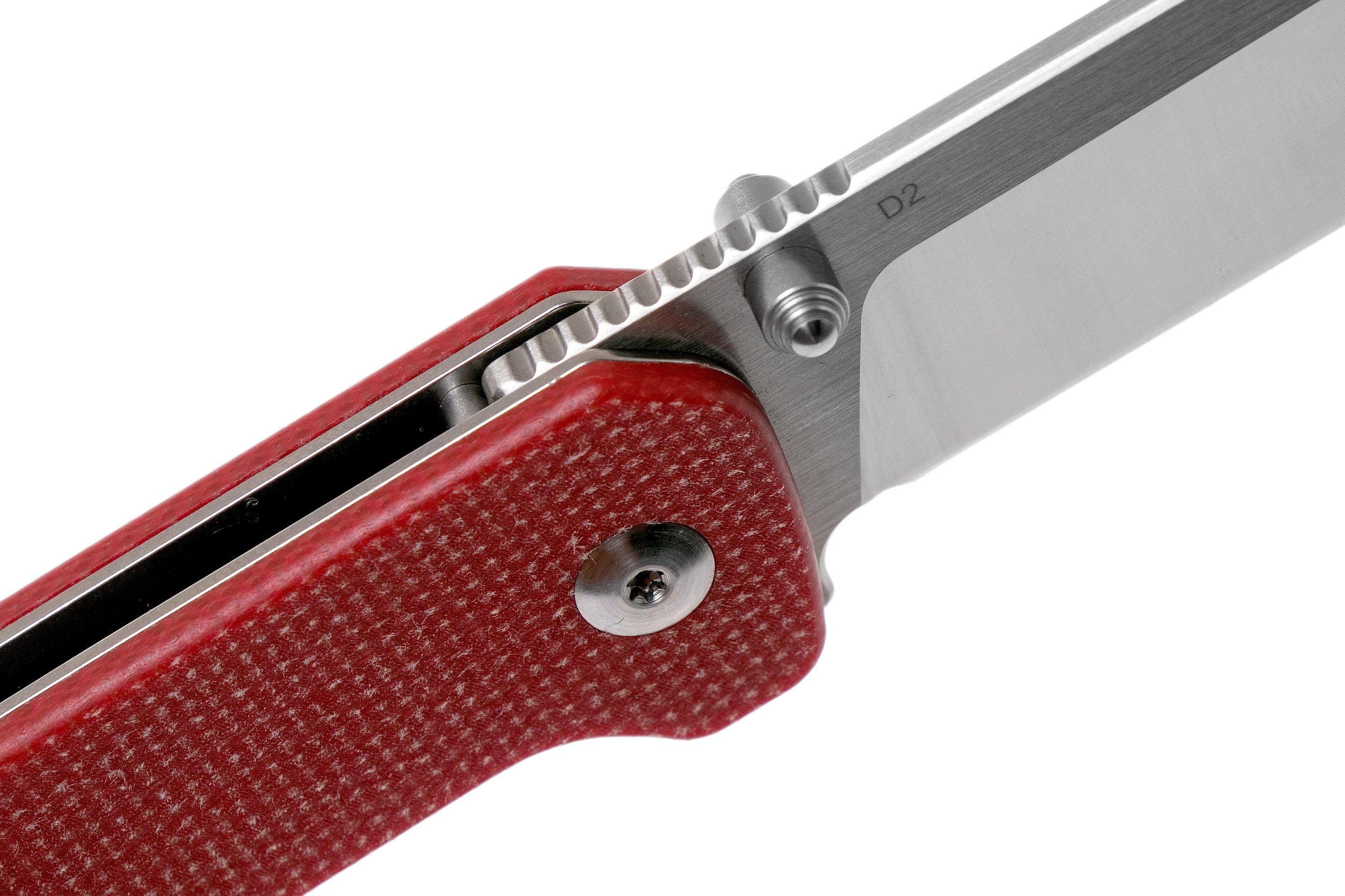 QSP Knife Penguin QS130-D Red Micarta, navalha | Compras vantajosas em ...