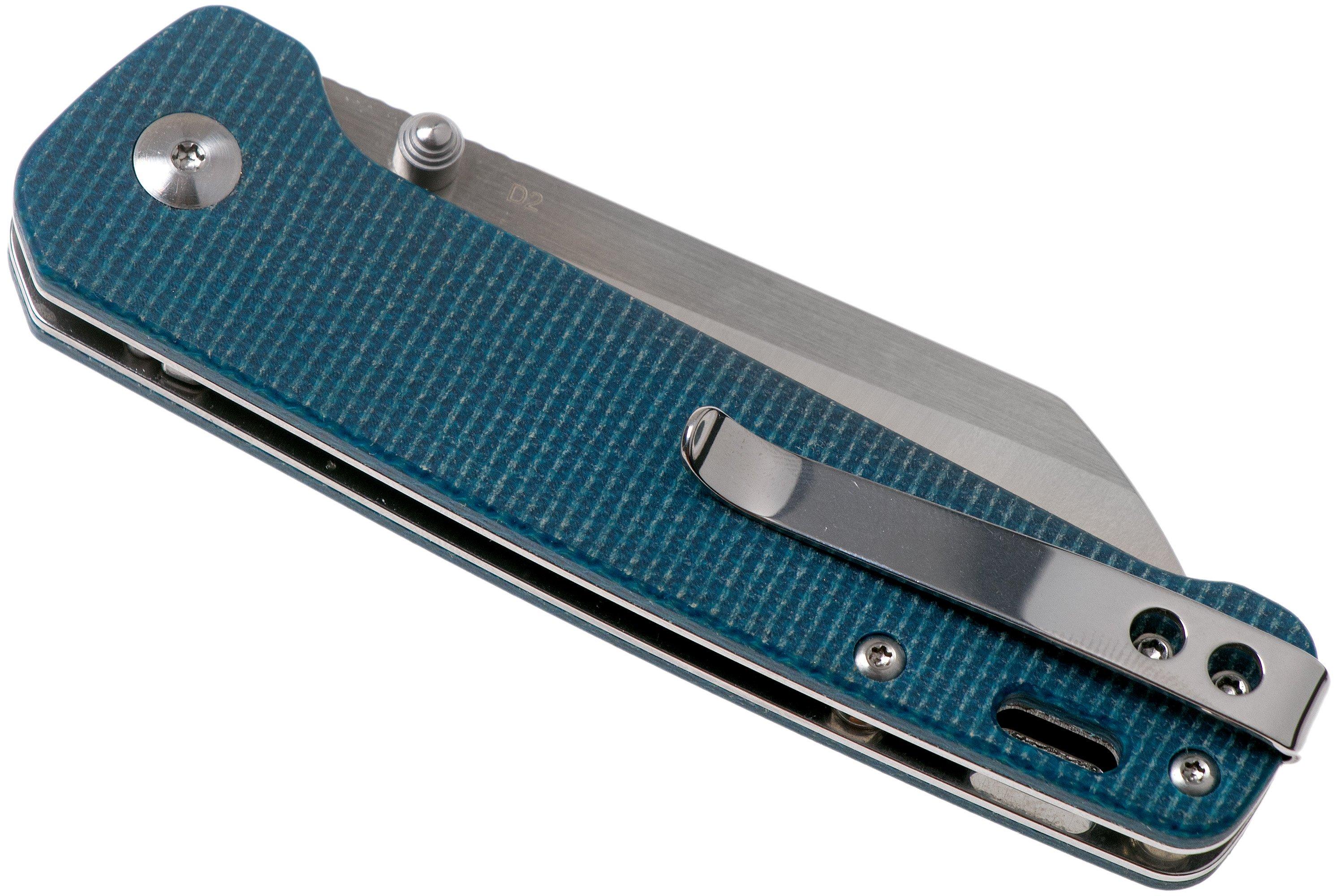 QSP Knife Penguin QS130-H Blue Micarta, navalha | Compras vantajosas em ...