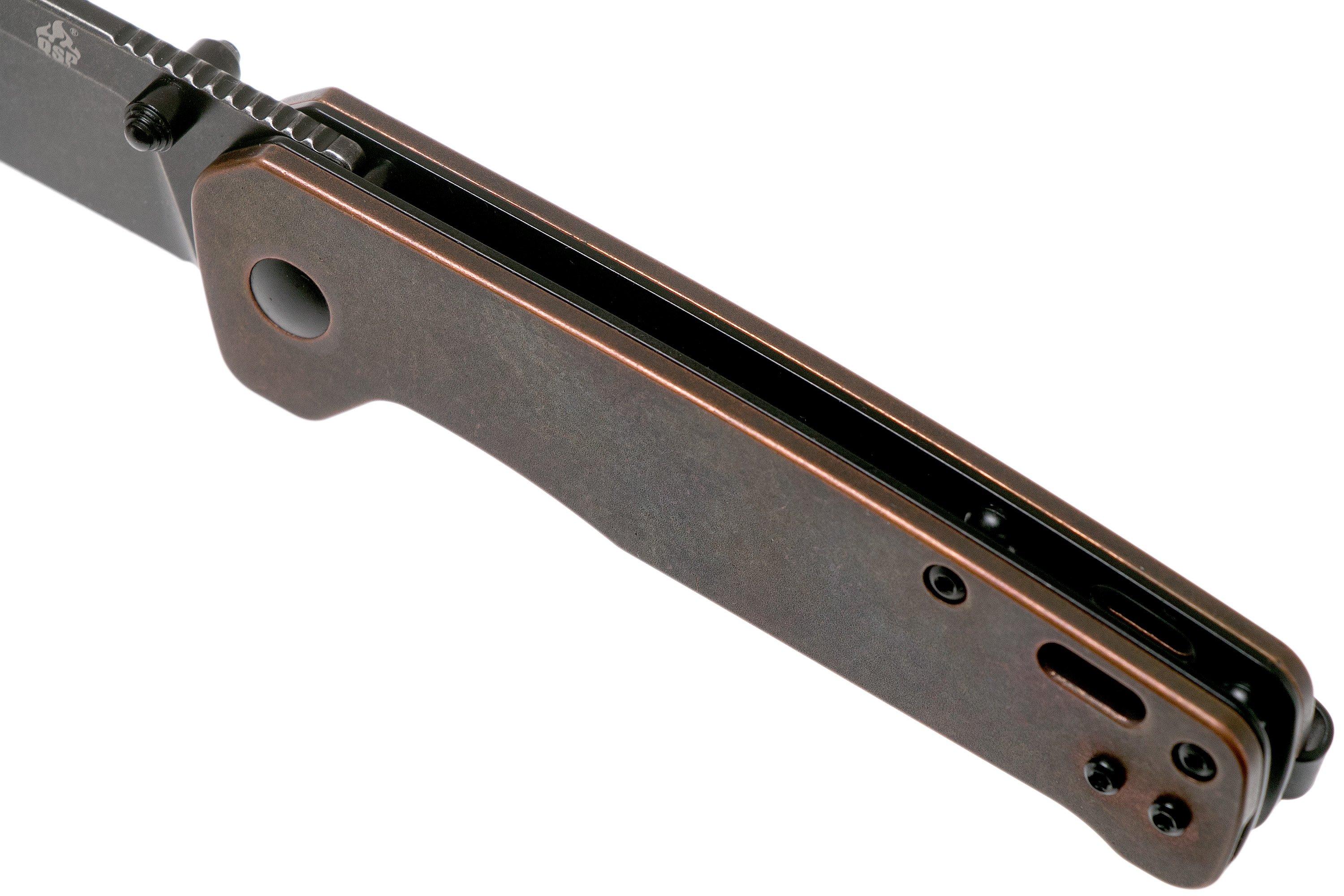 QSP Knife Penguin QS130-L Copper, Blackwashed, zakmes | Voordelig kopen ...