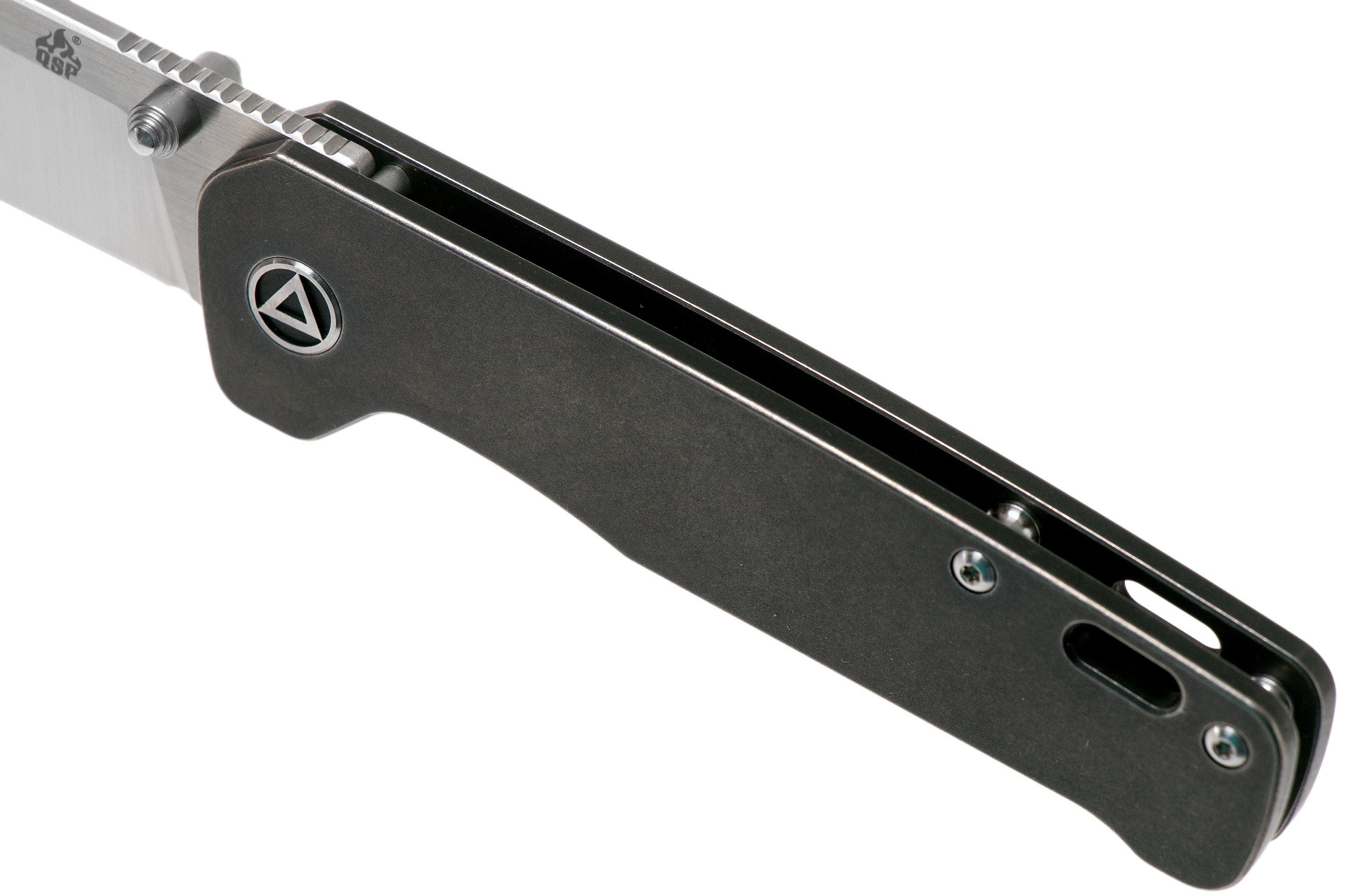 QSP Knife Penguin QS130-M Titanium, 154CM pocket knife | Advantageously ...