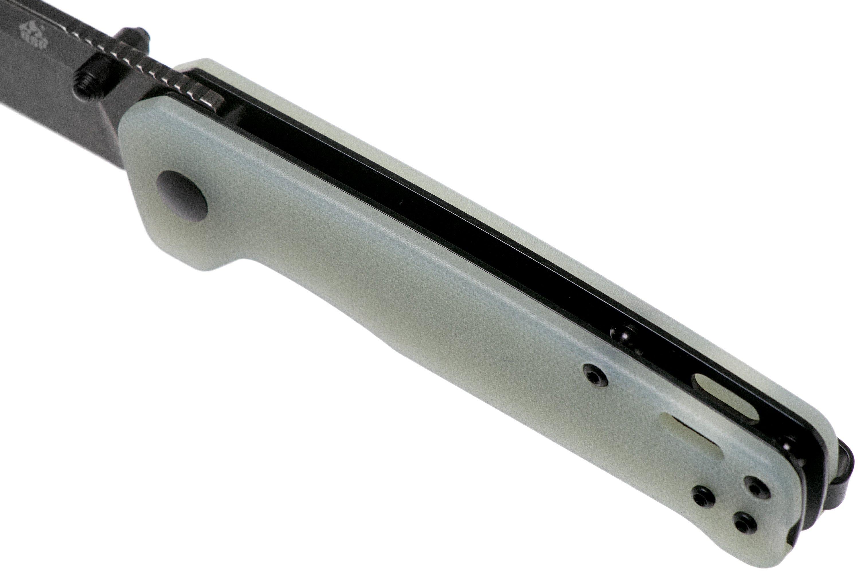 QSP Knife Penguin QS130-W Jade G10, Blackwashed, coltello da tasca ...