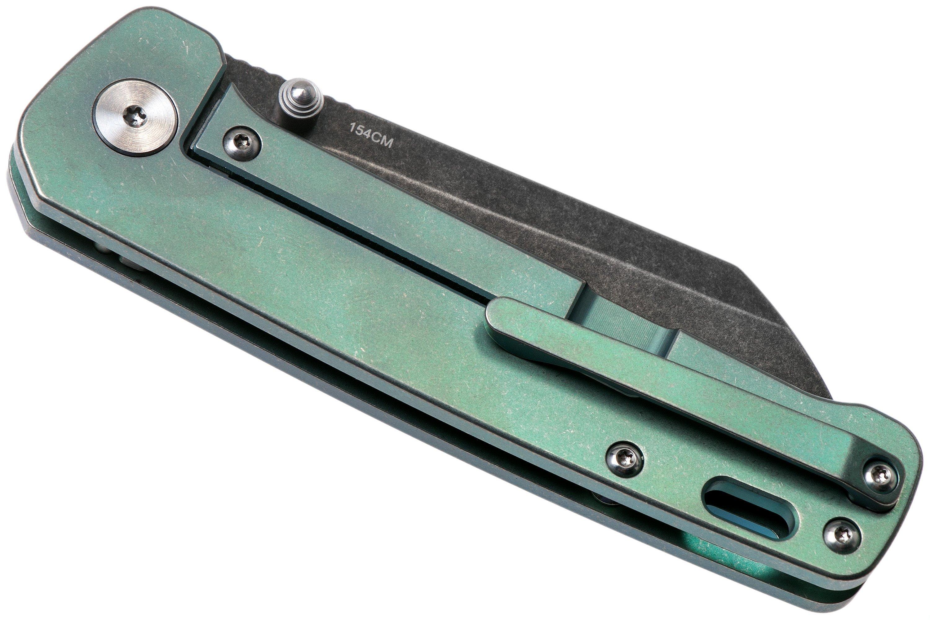 QSP Knife Penguin QS130-Y Titanium, 154CM Blackwashed navalha | Compras ...