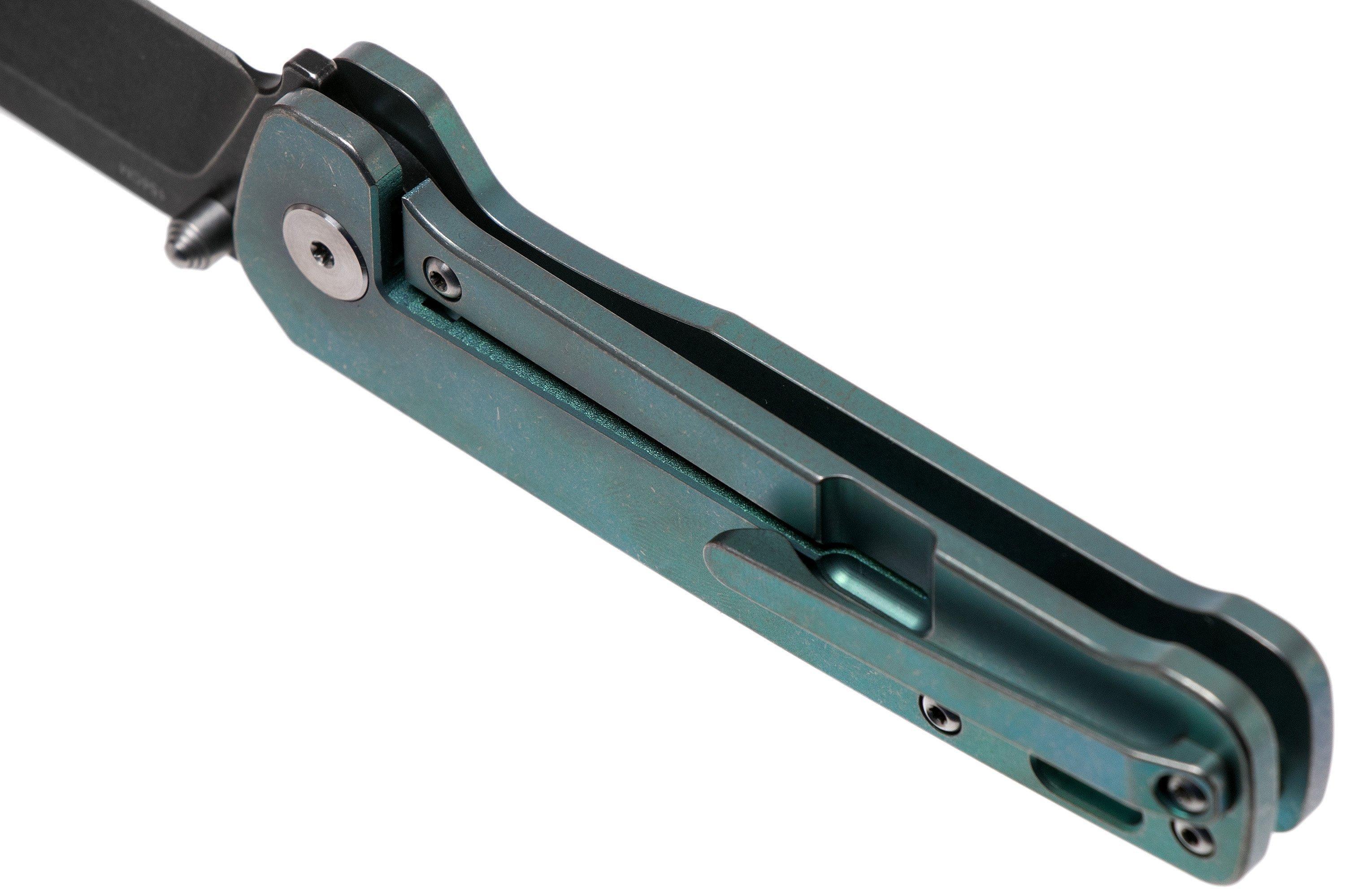 QSP Knife Penguin QS130-Y Titanium, 154CM Blackwashed coltello da tasca ...