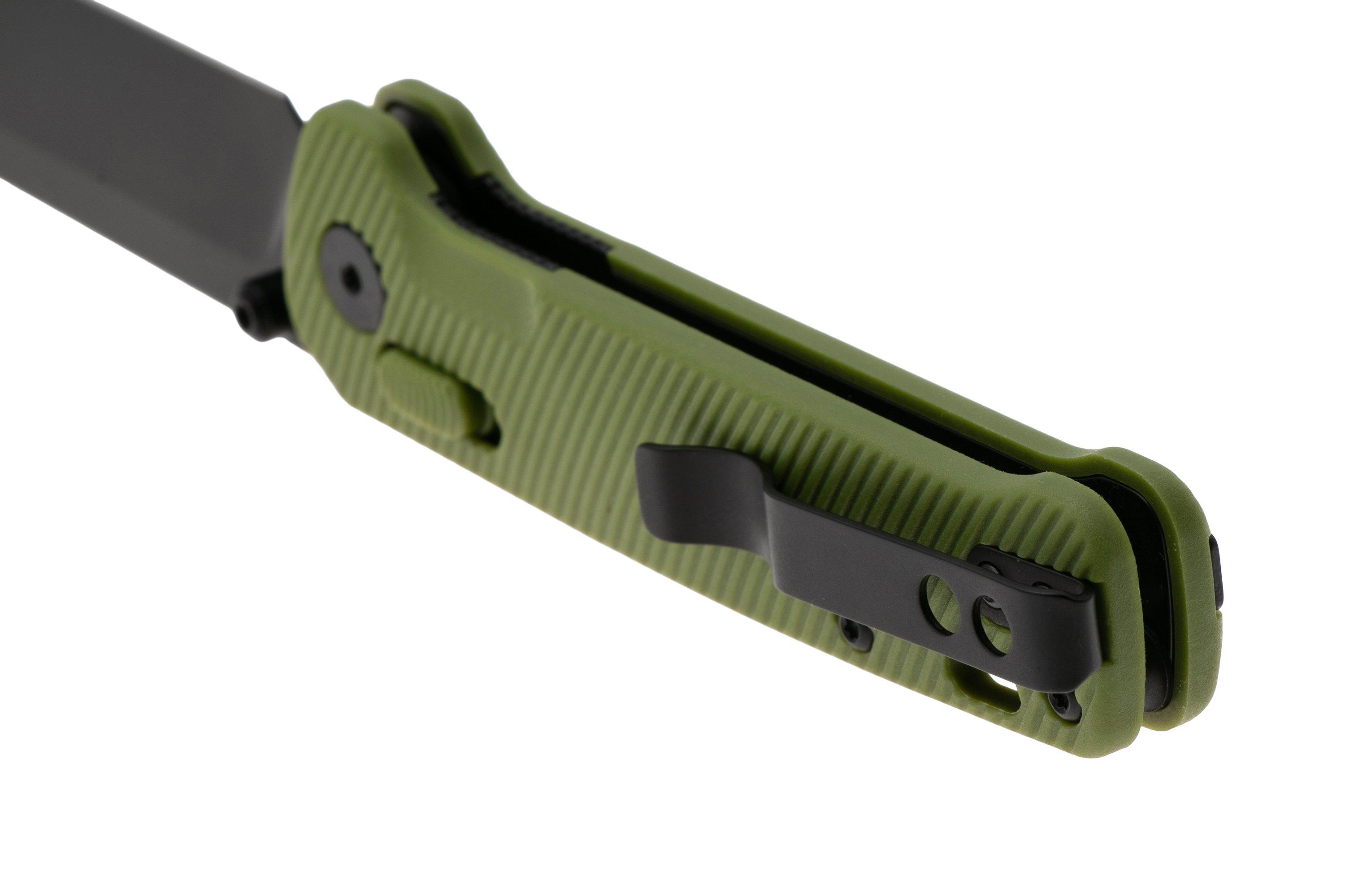 QSP Knife Penguin Glyde QS130GL-B2 PVD 14C28N, Green FRN, zakmes ...