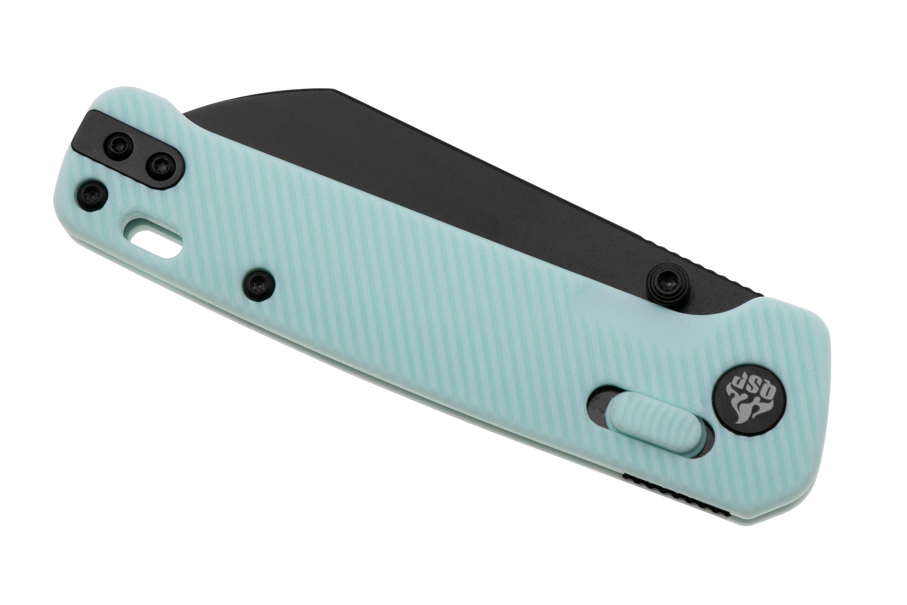 QSP Knife Penguin Glyde QS130GL-D2 PVD 14C28N, Ice Cream Blue FRN ...