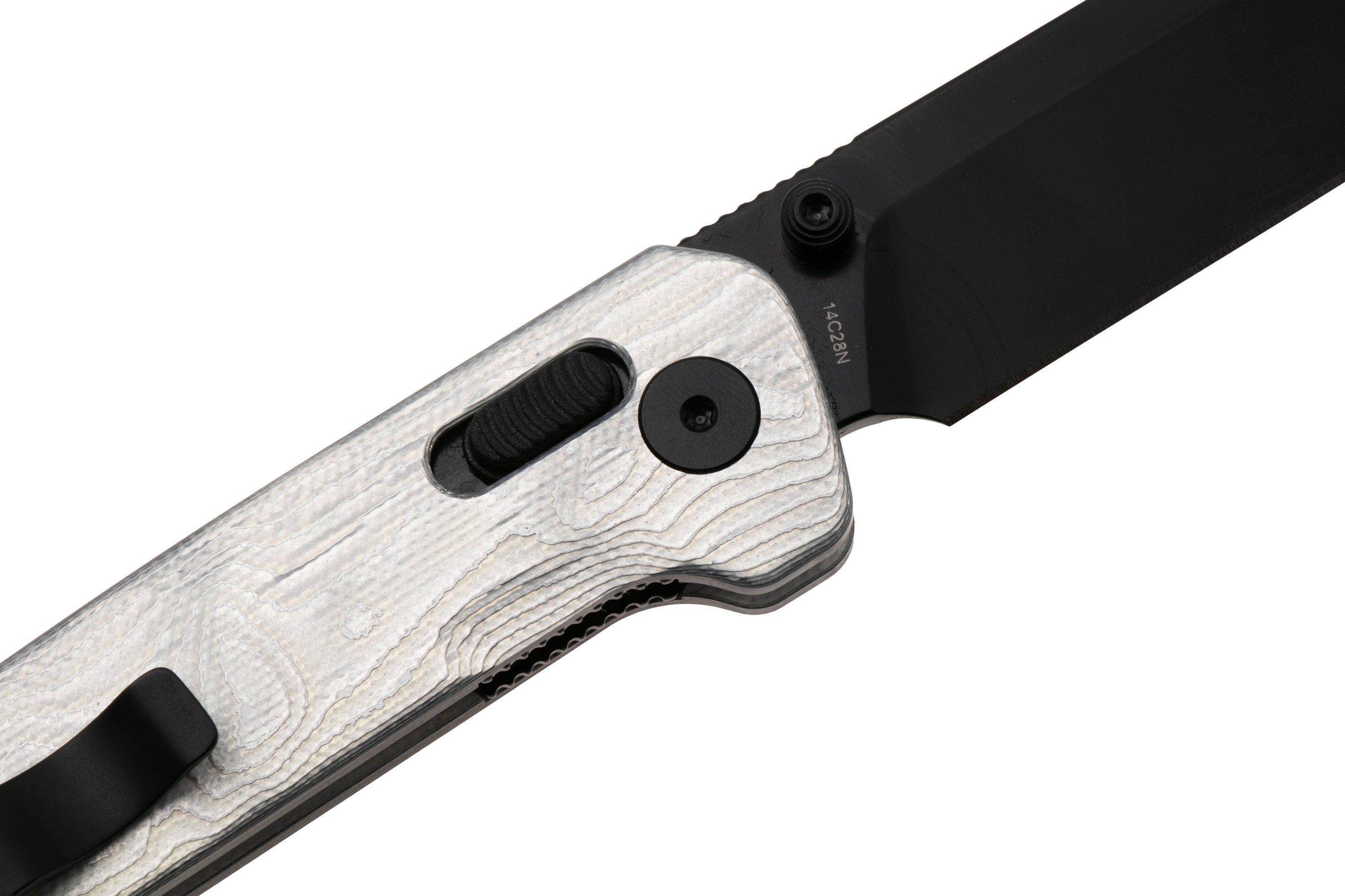 QSP Knife Penguin Glyde QS130GL-G2 PVD 14C28N, Aluminium Foil G10 ...