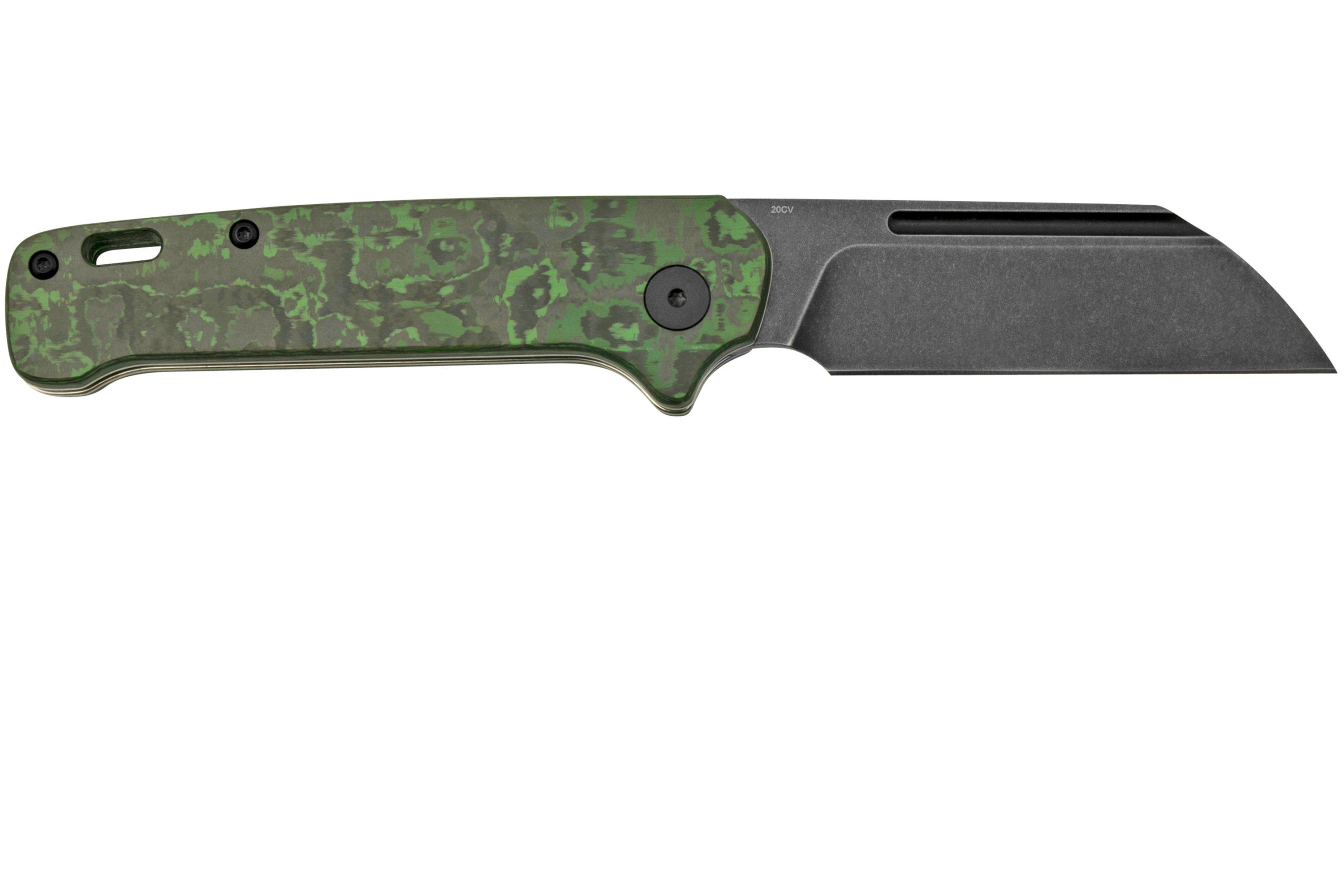 QSP Knife Penguin QS130SJ-E2, CPM 20CV Black Stonewashed, Fat Carbon ...