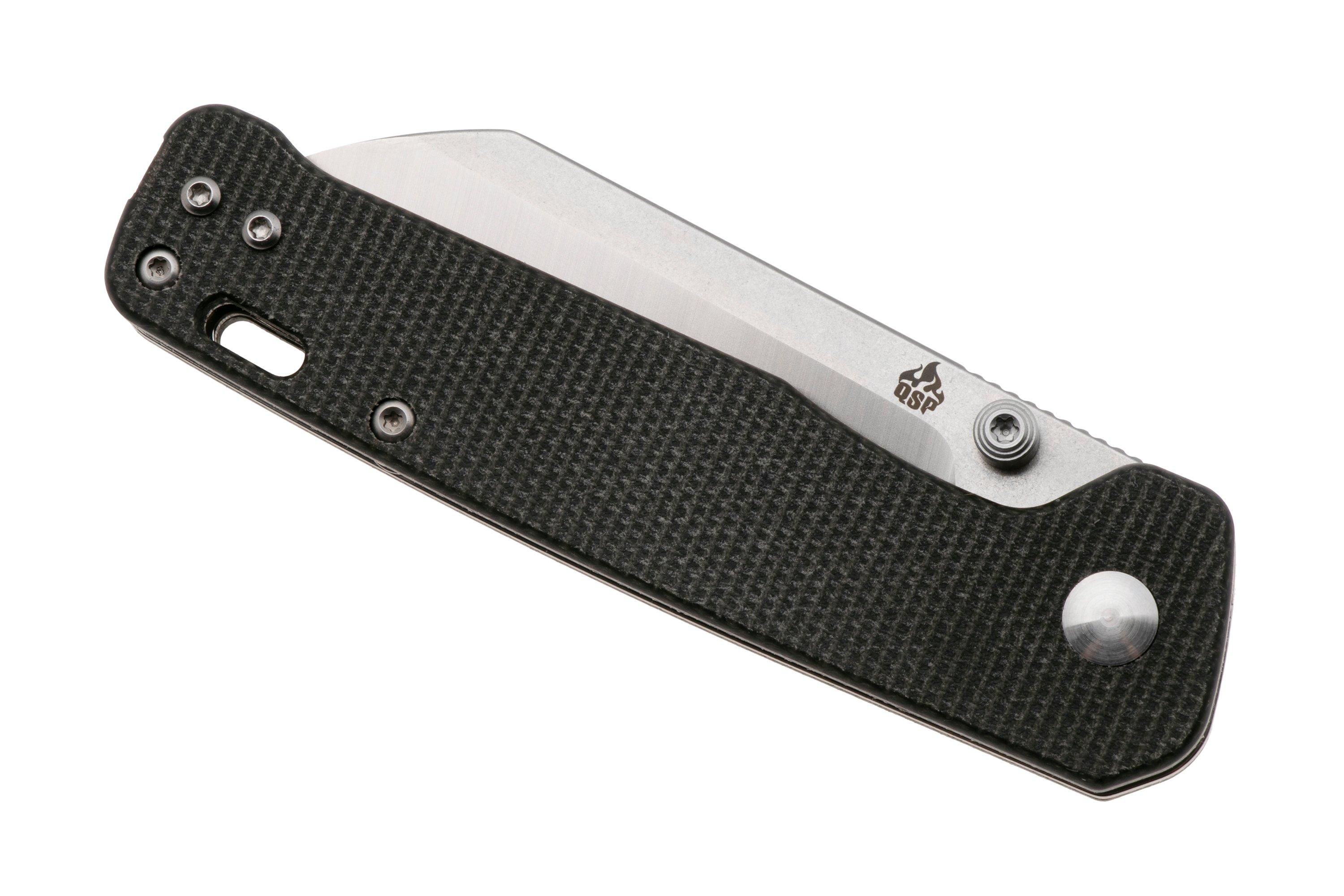 QSP Knife Penguin V2 QS130V2-A1 Two-Tone D2, Dark Brown Micarta, zakmes | Voordelig kopen bij ...