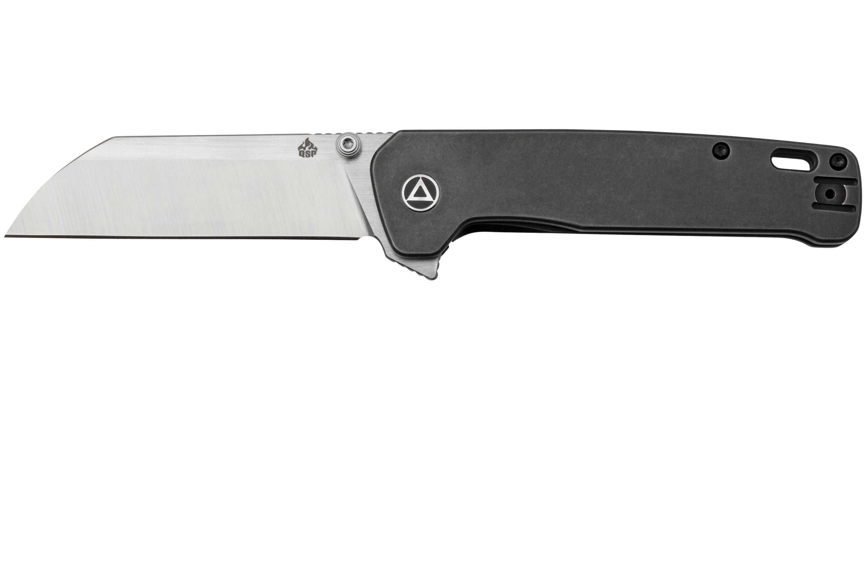 QSP Knife Penguin Plus QS130XL-C2, CPM 20CV Satin, Titanium Black ...