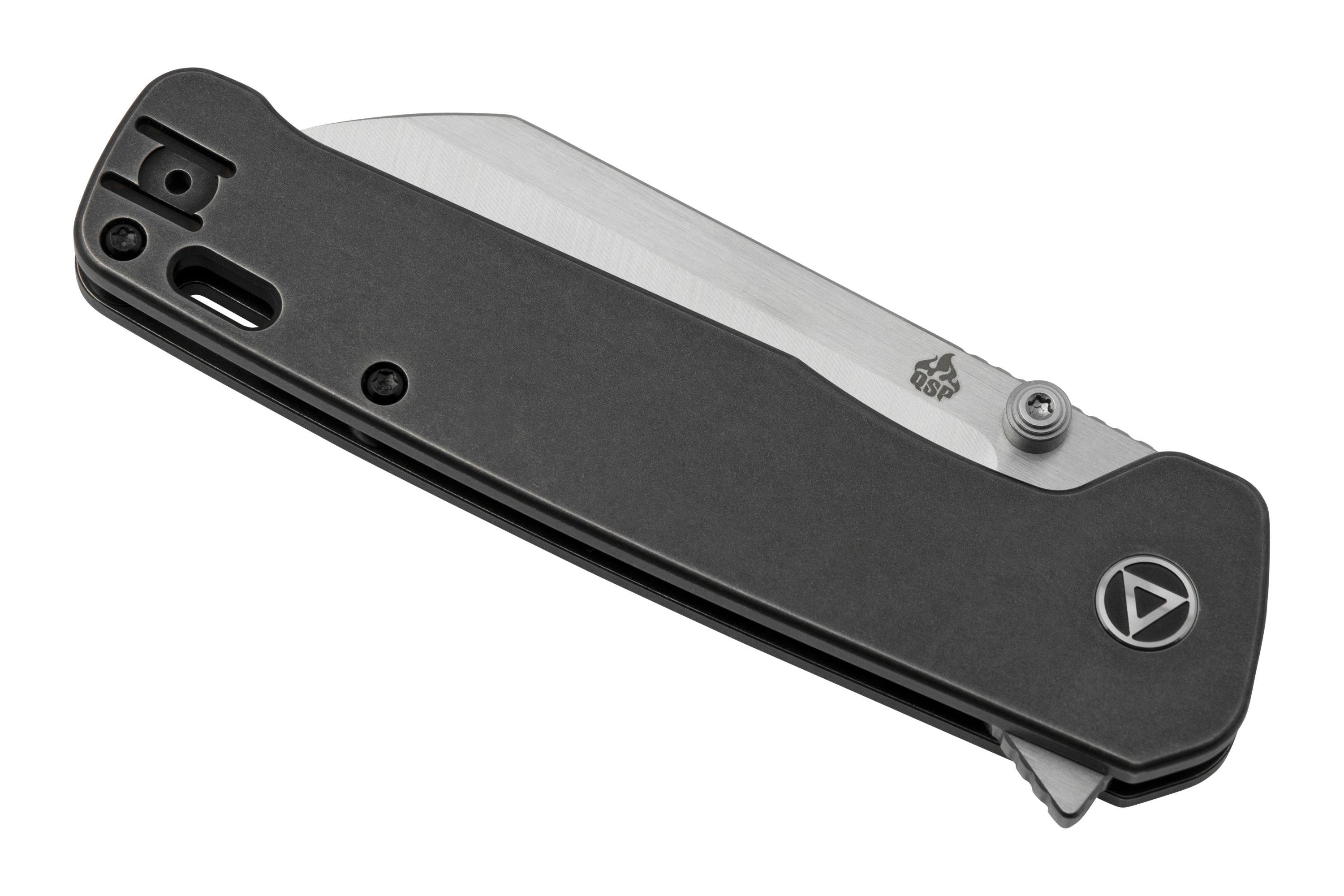 QSP Knife Penguin Plus QS130XL-C2, CPM 20CV Satin, Titanium Black ...