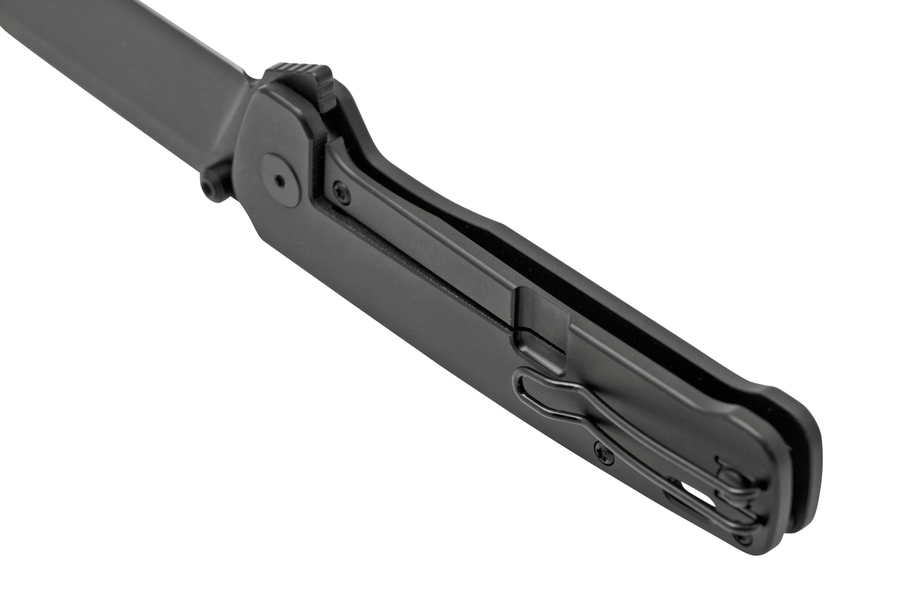 QSP Knife Penguin XL QS130XL-C, Blackwashed 20CV, Black Titanium pocket ...