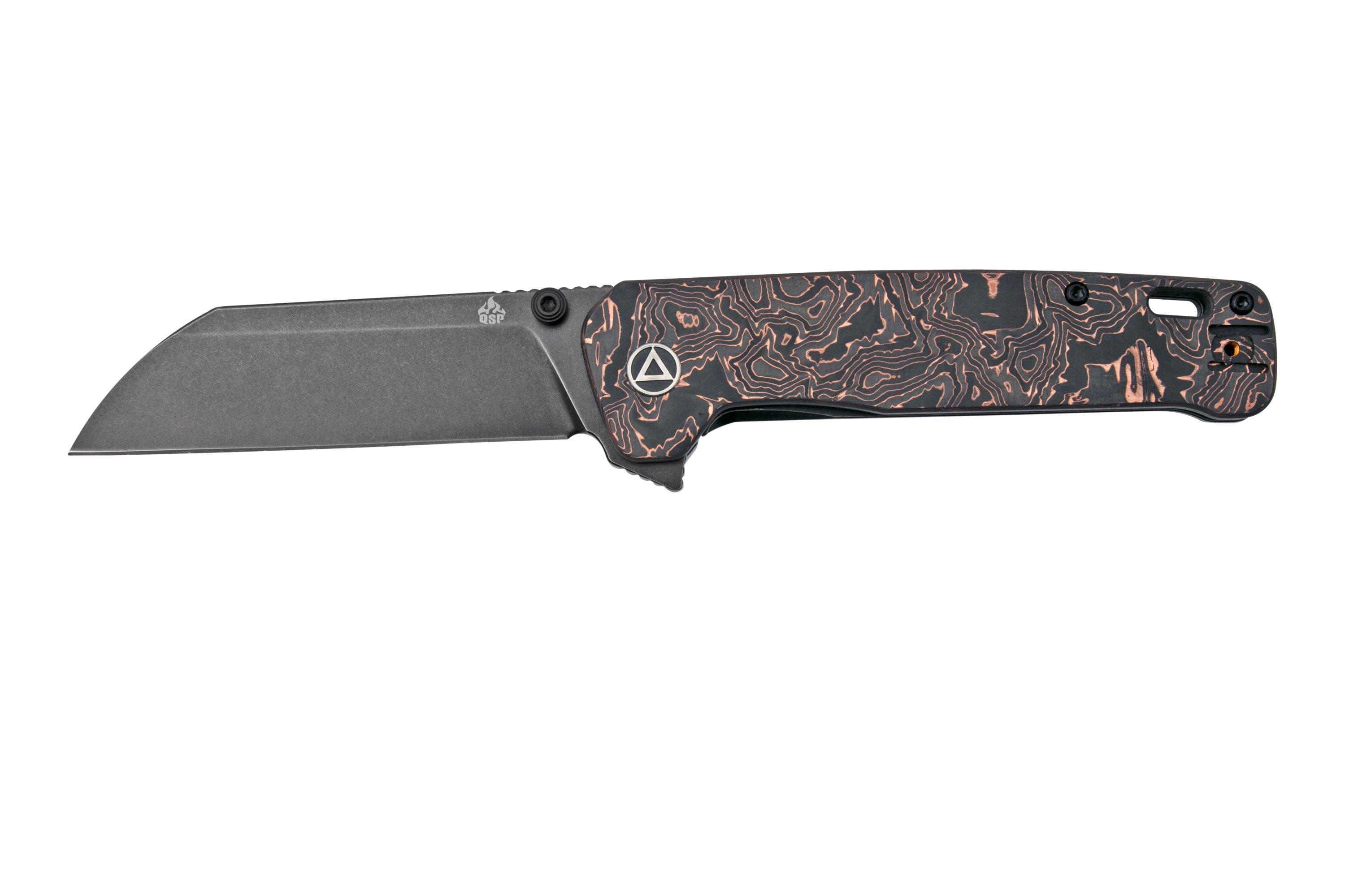 QSP Knife Penguin XL QS130XL-E2, Blackwashed 20CV, Copper Foil ...